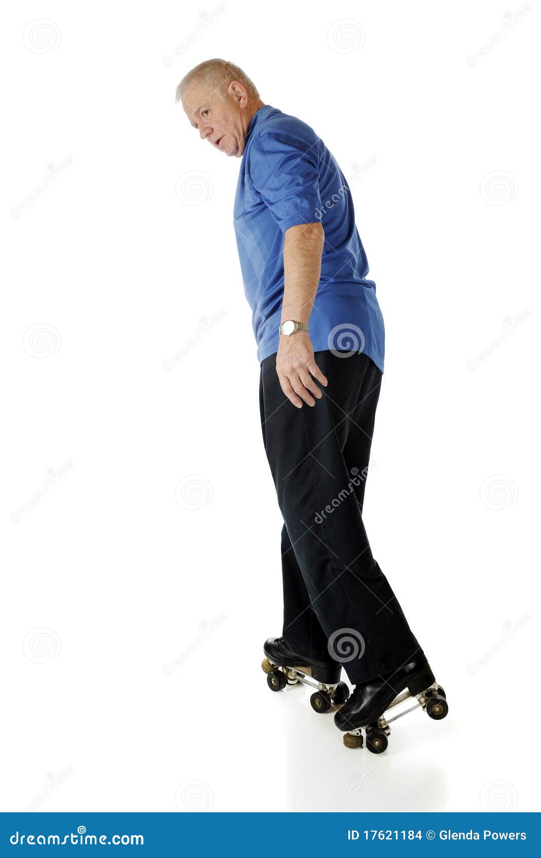 Senior Skating Backwards stock photo. Image of roller - 17621184