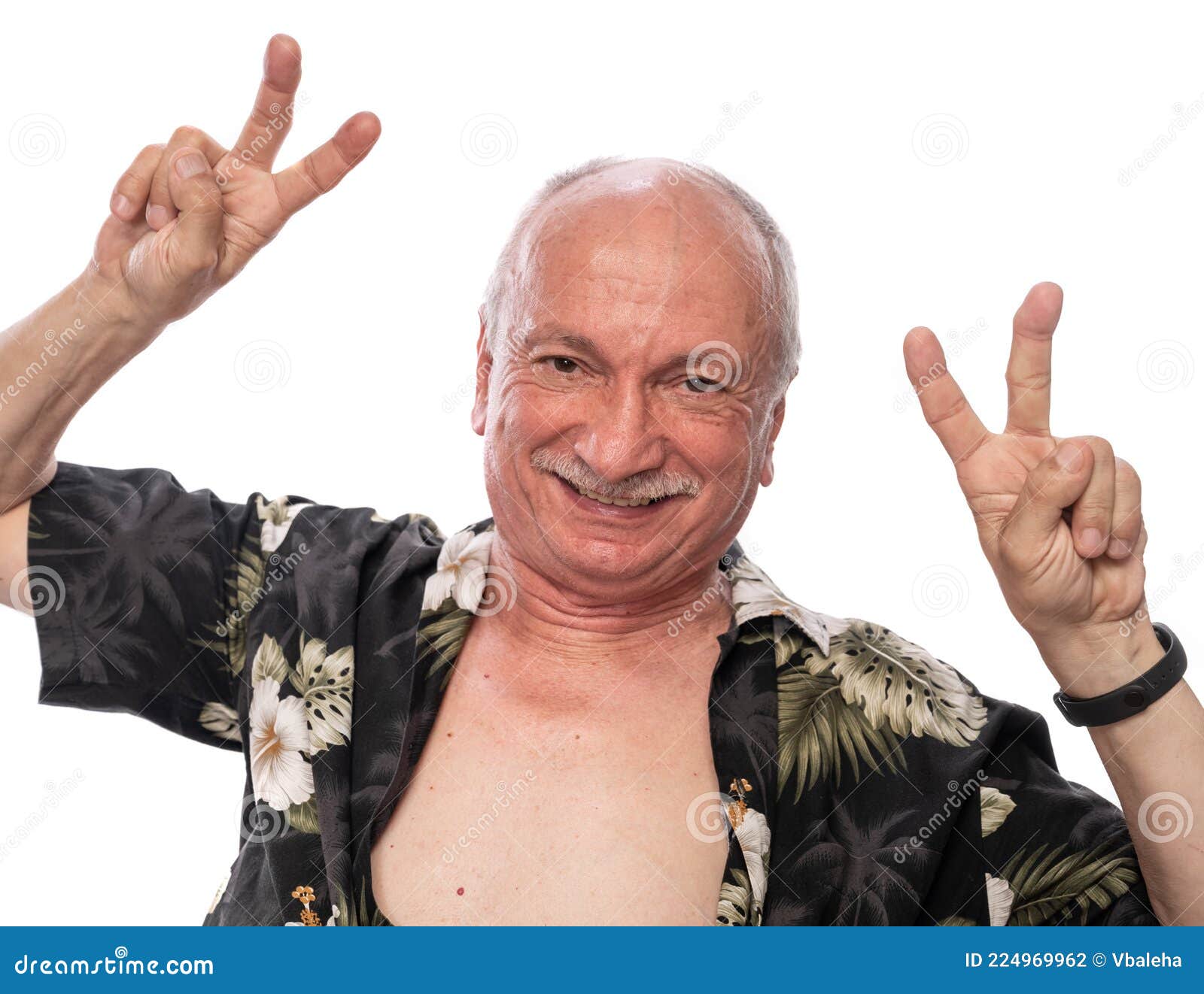 Senior Smiling Man Posing in Studio Stock Photo - Image of lottery ...