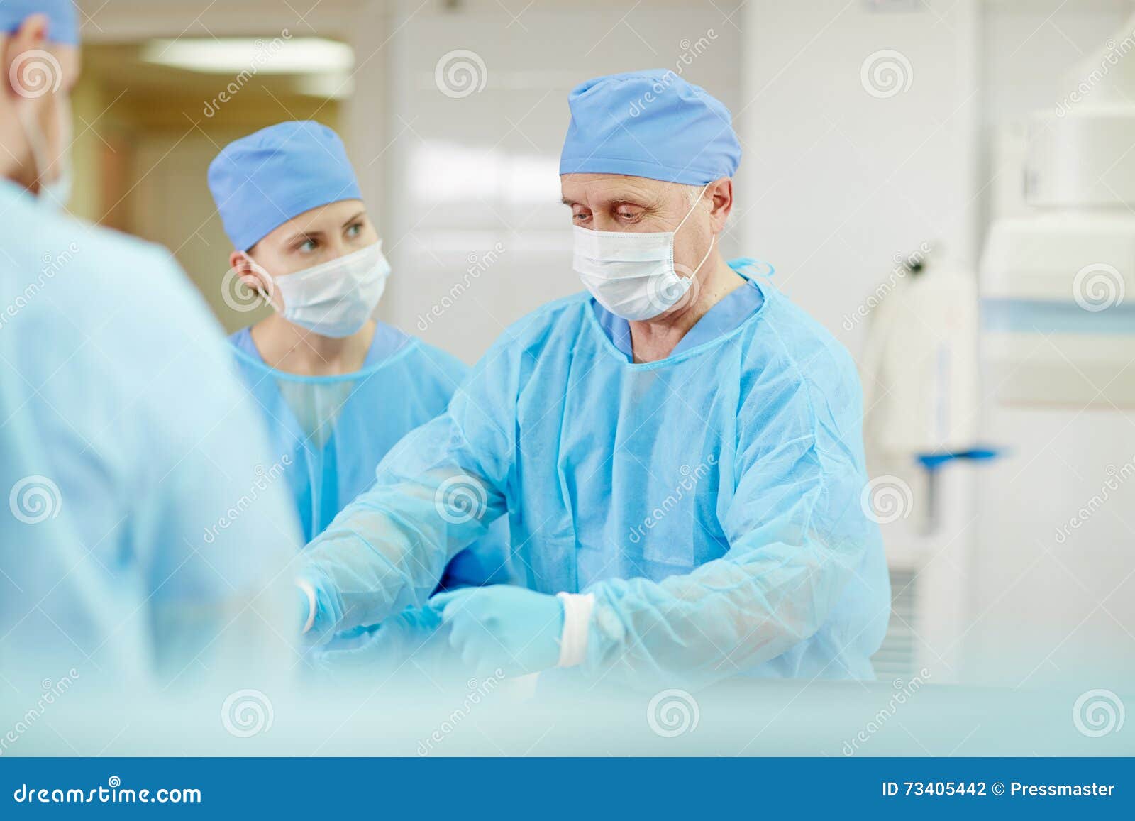 Senior Specialist Performing Operation Stock Photo - Image of hospital ...
