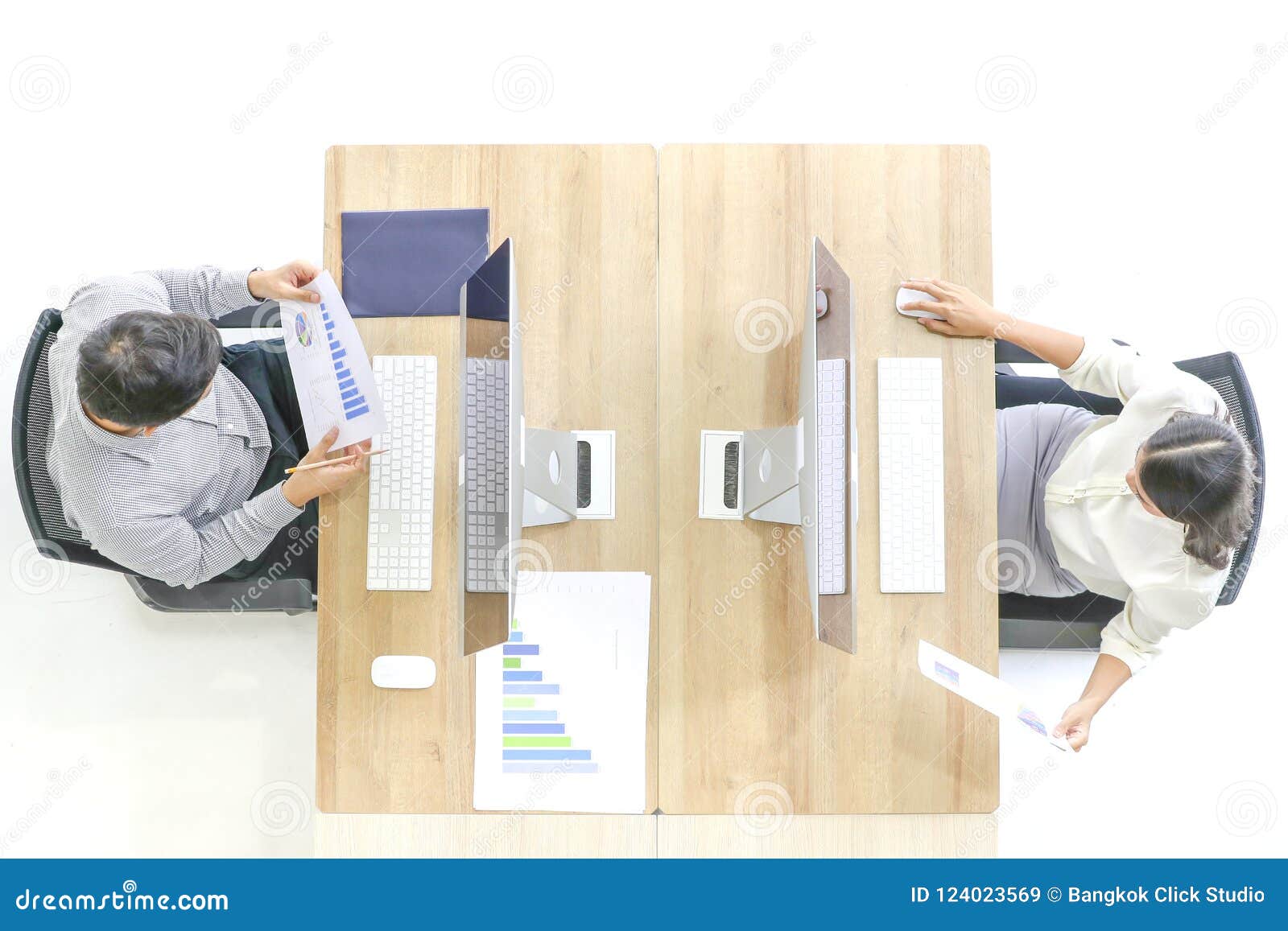 Group of Business People Working Together in Modern Office,m Taken from ...