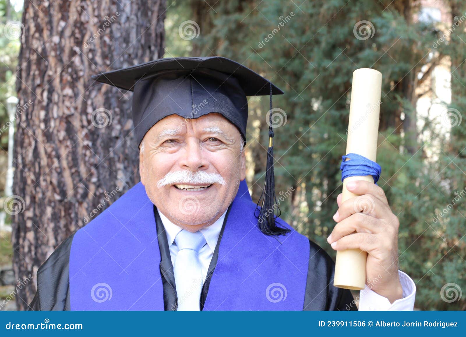 Senior Student in Graduation Ceremony Stock Photo - Image of learn ...