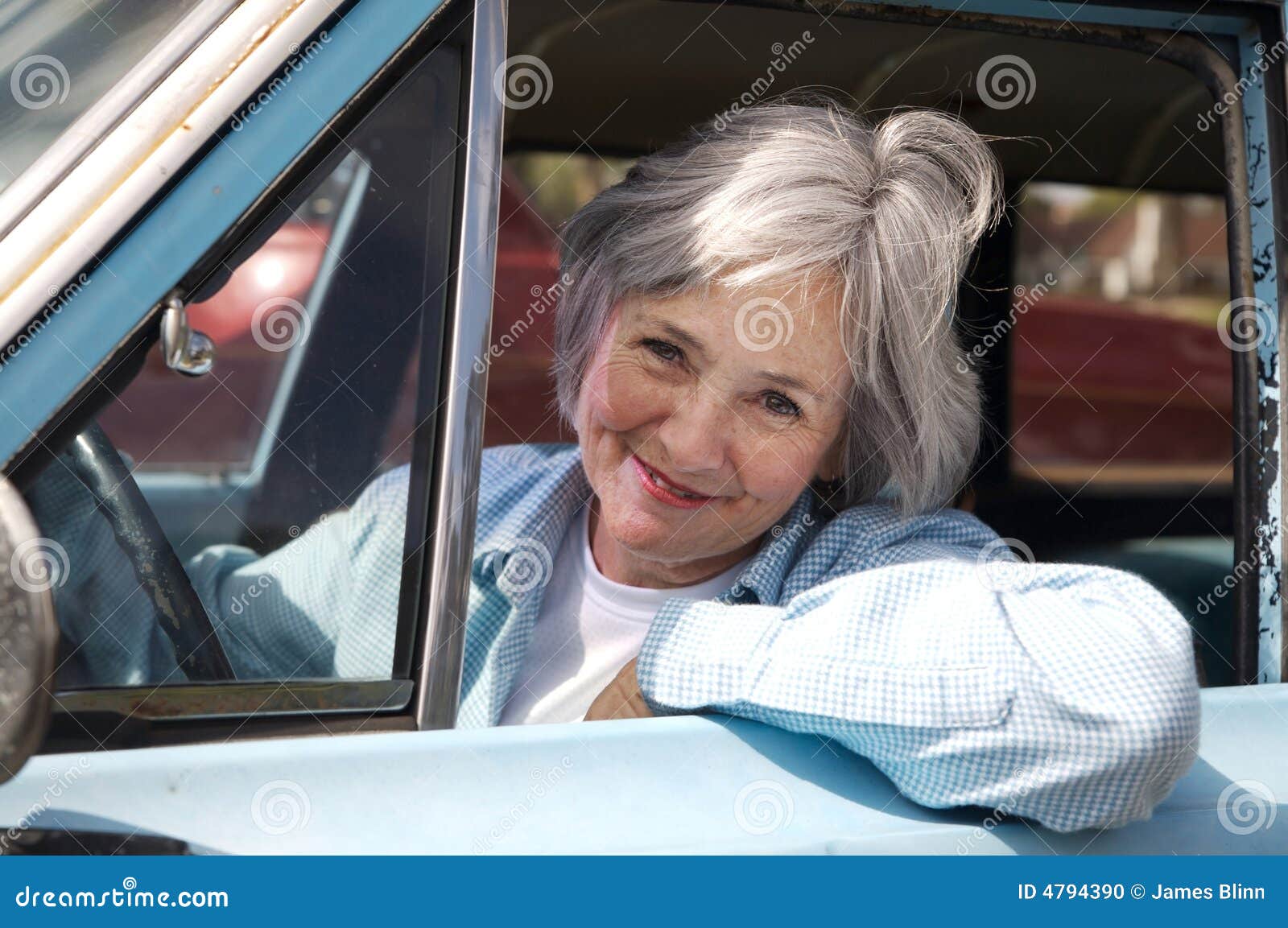 Senior Taking a Drive stock photo. Image of driving, people - 4794390