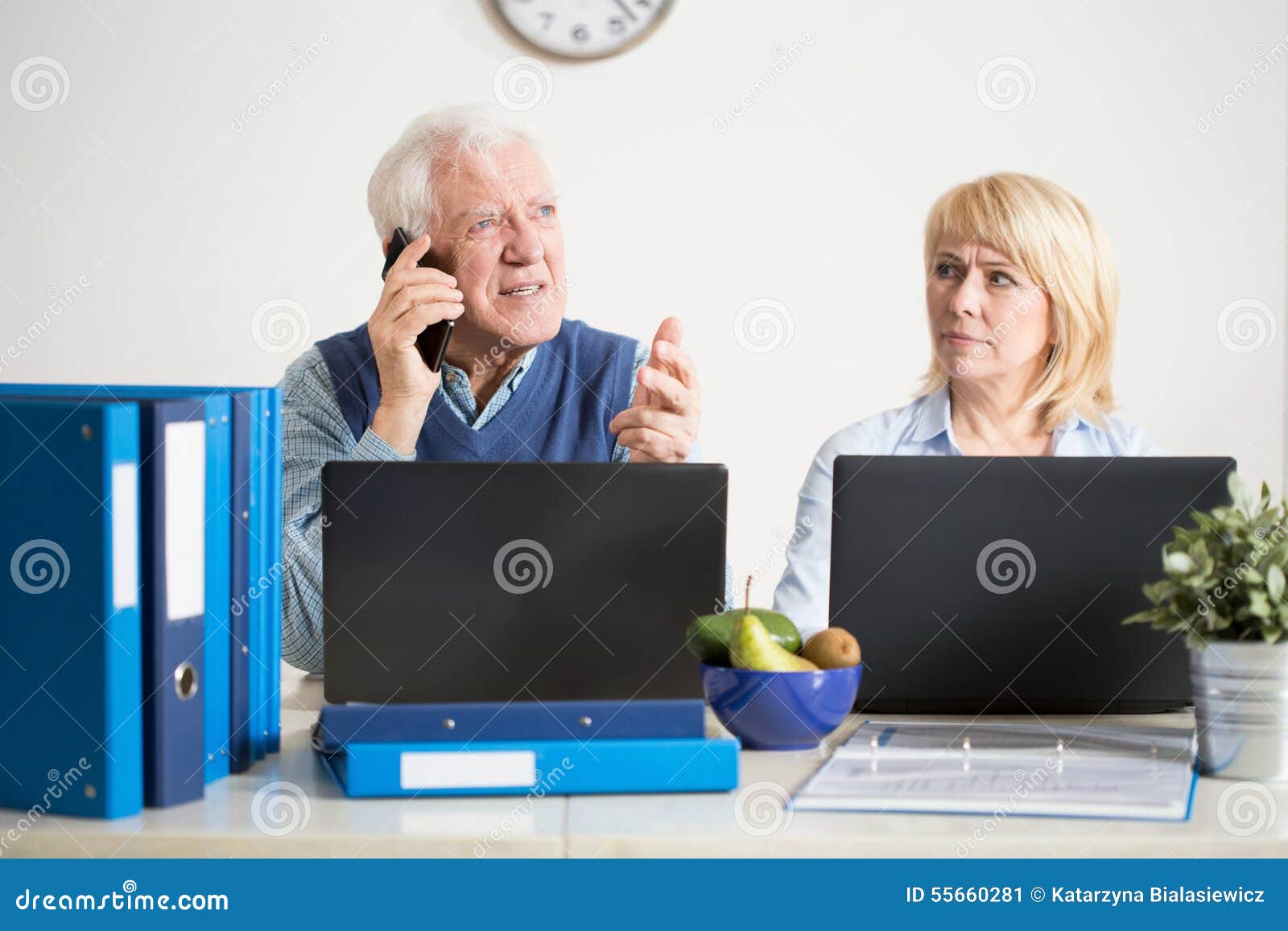 Senior Talking on the Phone Stock Image - Image of home, phone: 55660281