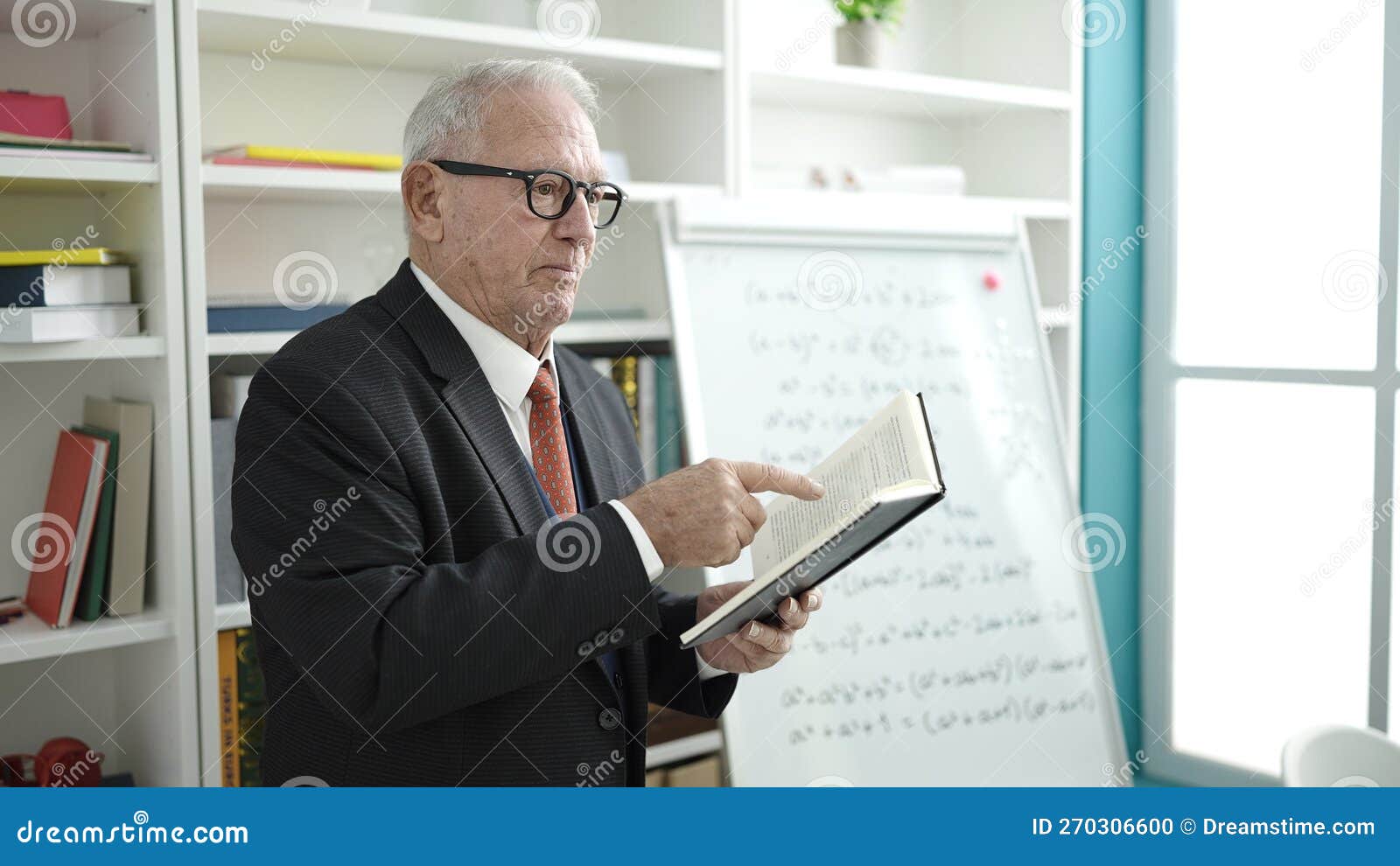 Senior Man Teaching Art Students To Draw Artwork On Canvas Stock Image ...