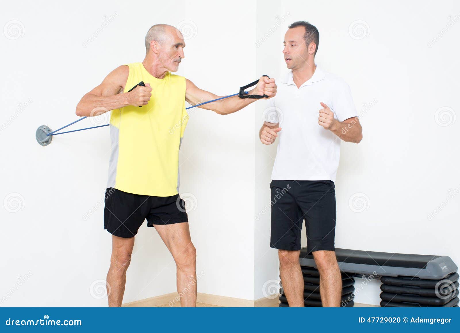 Senior training stock photo. Image of coach, exercise - 47729020