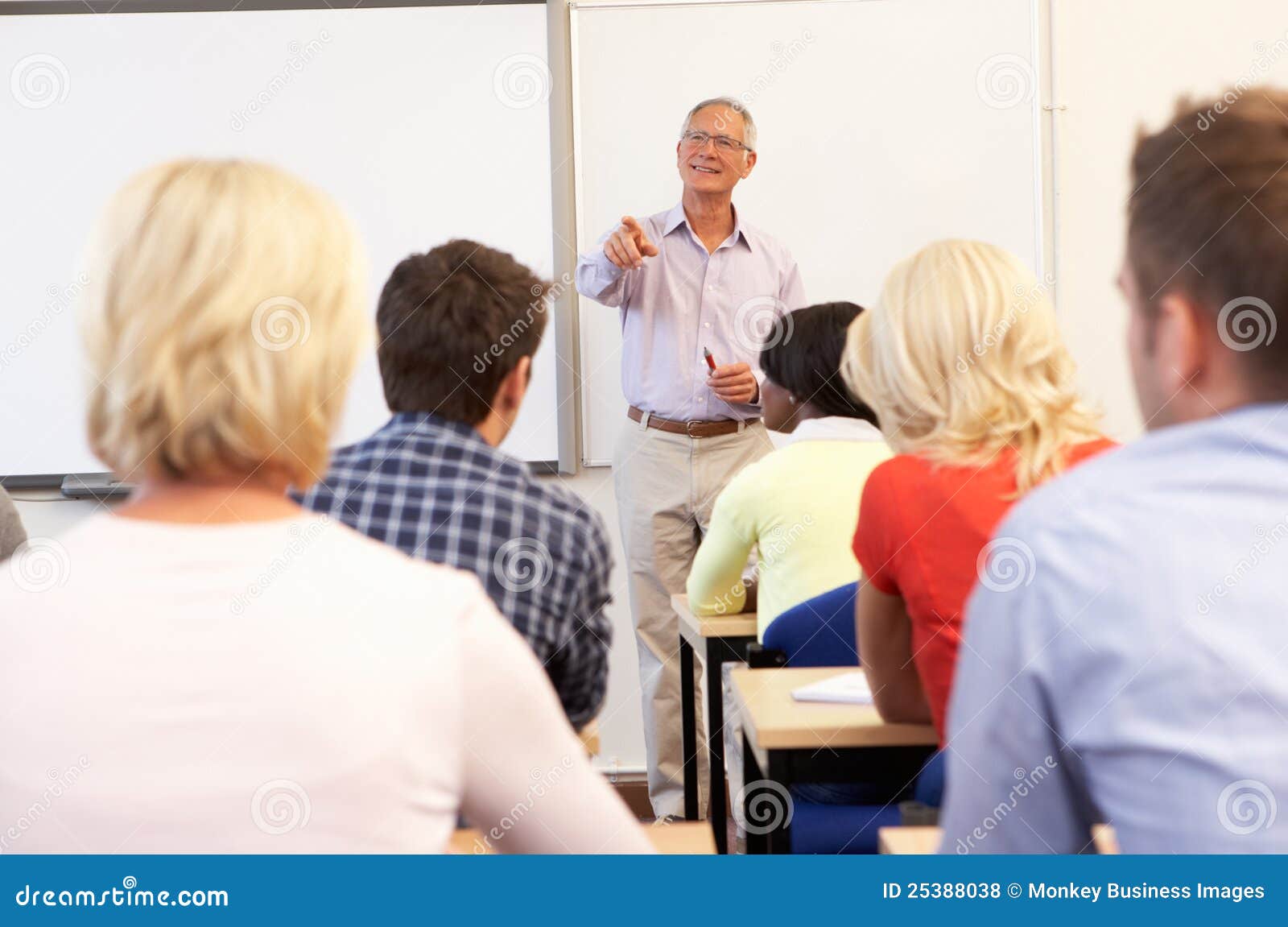 Senior Tutor Teaching Class Stock Photo - Image of academic, caucasian ...