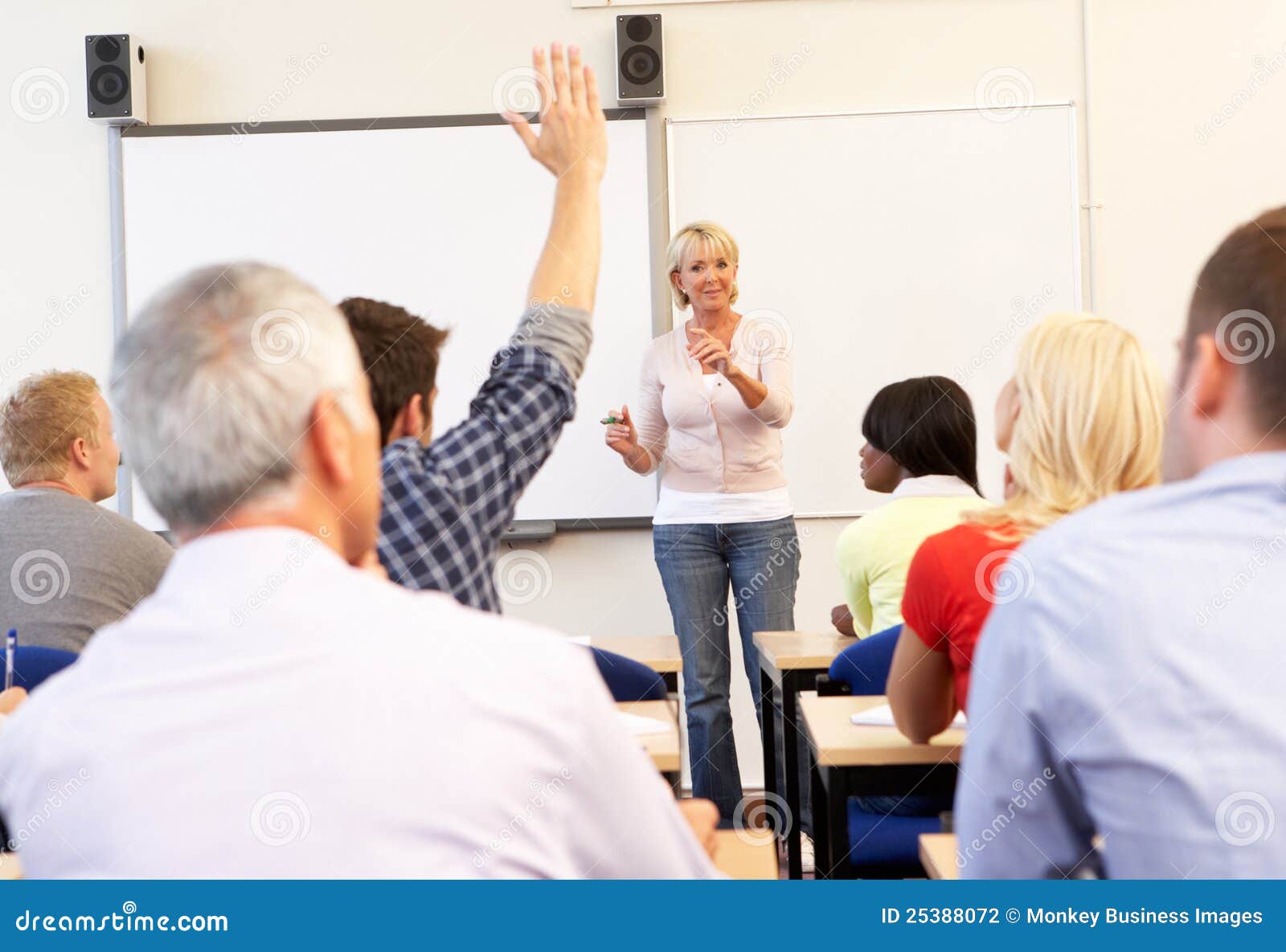 Senior Tutor Teaching Class Stock Photo - Image of degree, female: 25388072