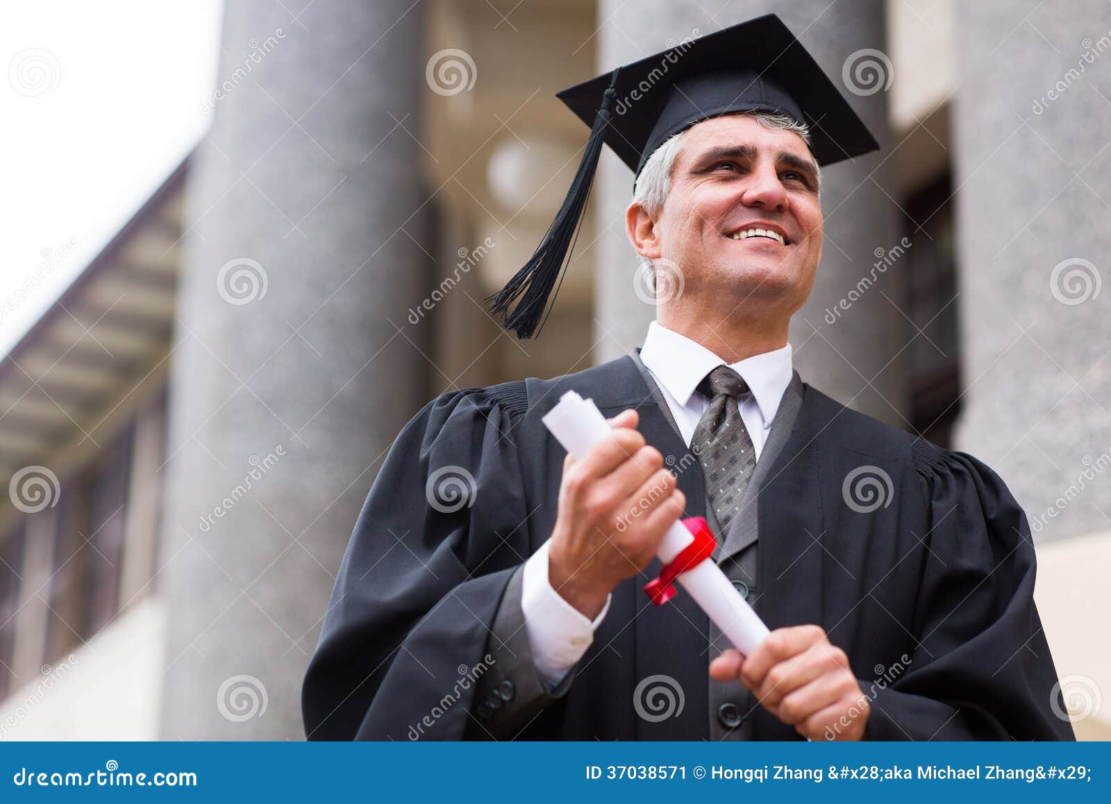 Senior university graduate stock image. Image of bachelor - 37038571