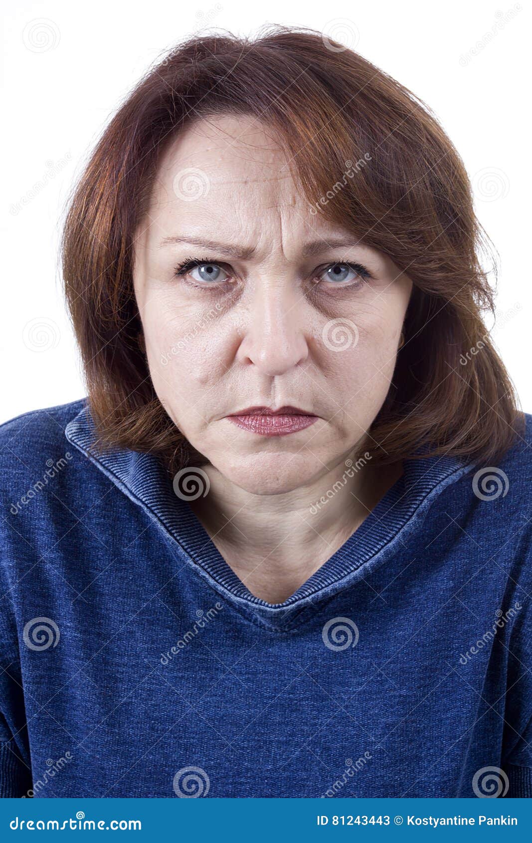Senior Woman with an Angry Expression Stock Image - Image of middle ...