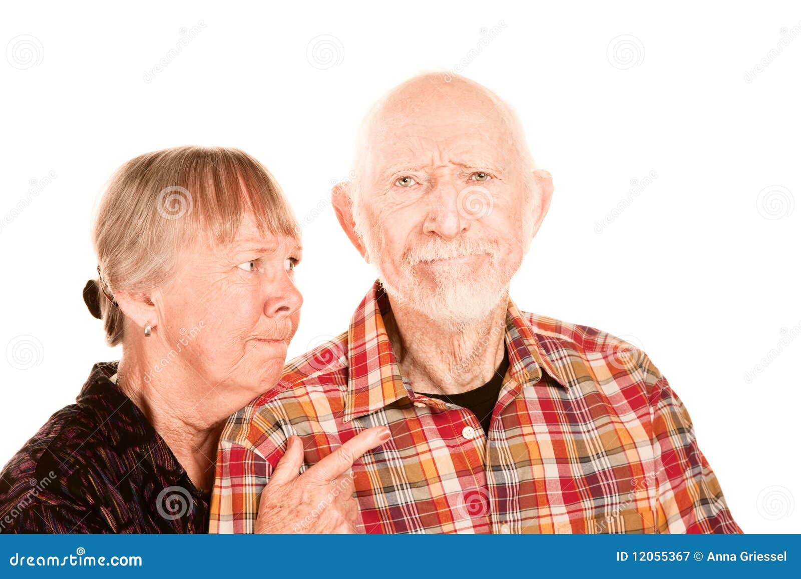Senior Woman Arguing with Man Stock Image - Image of couple, female ...
