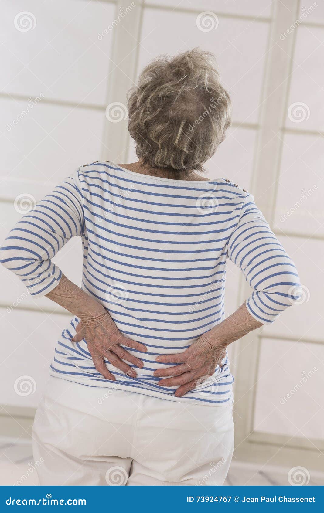 Senior Woman with Back Pain Stock Image - Image of person, hair: 73924767