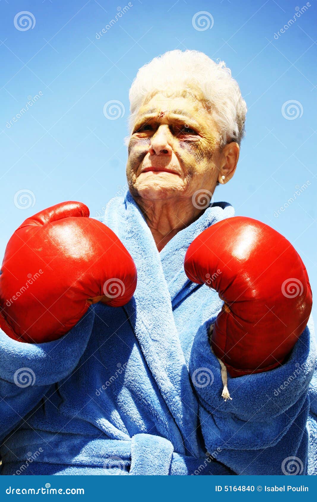 Senior woman boxer stock photo. Image of champion, contact - 5164840