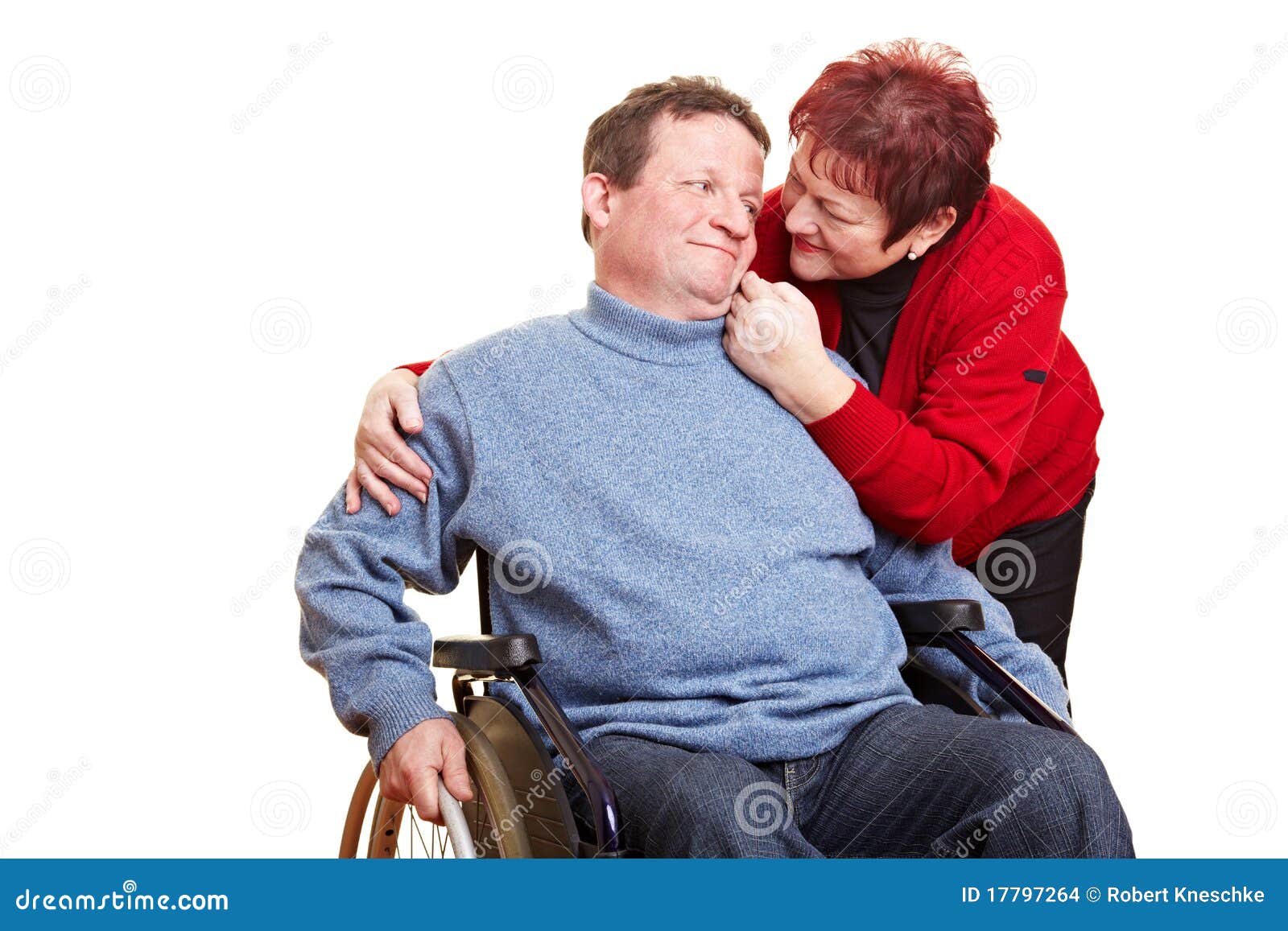 Senior Woman Caring for Man Stock Photo - Image of happy, patient: 17797264