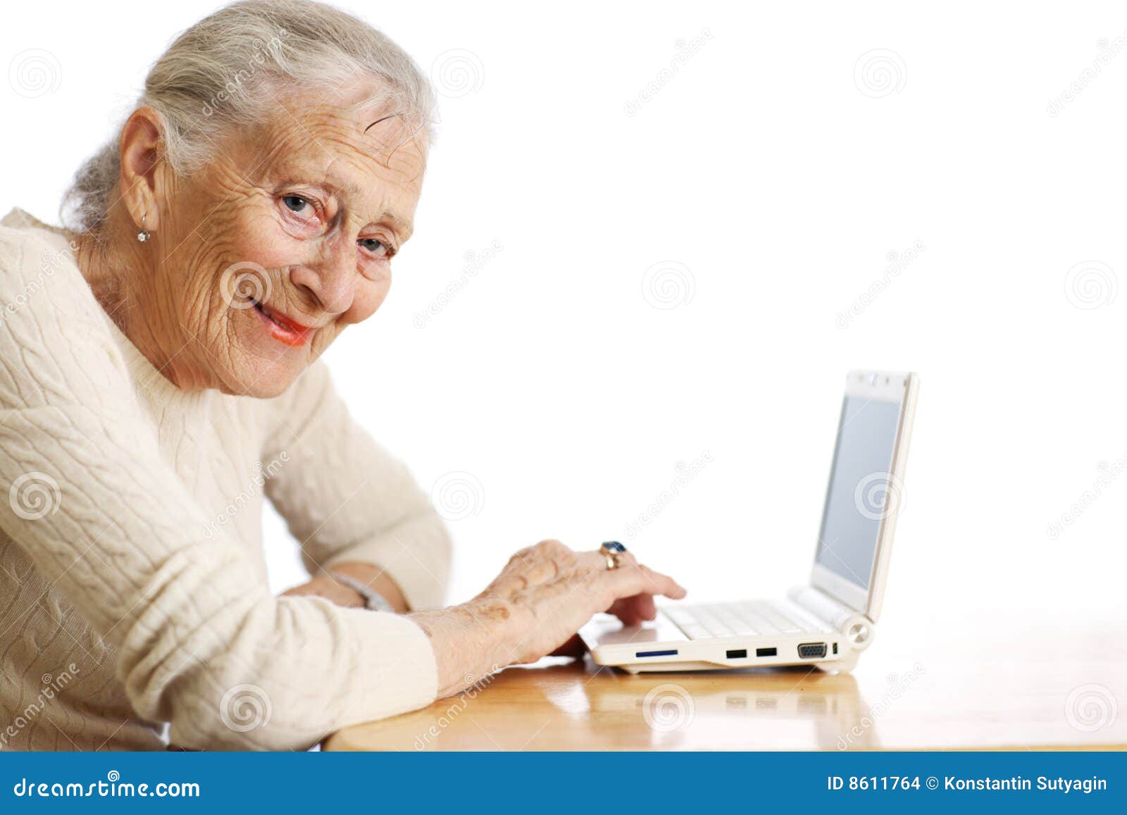 Senior woman computer stock photo. Image of people, intelligent - 8611764