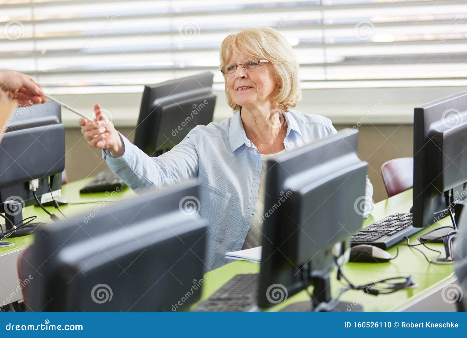 Senior in Computer Course for it Training Stock Photo - Image of woman ...