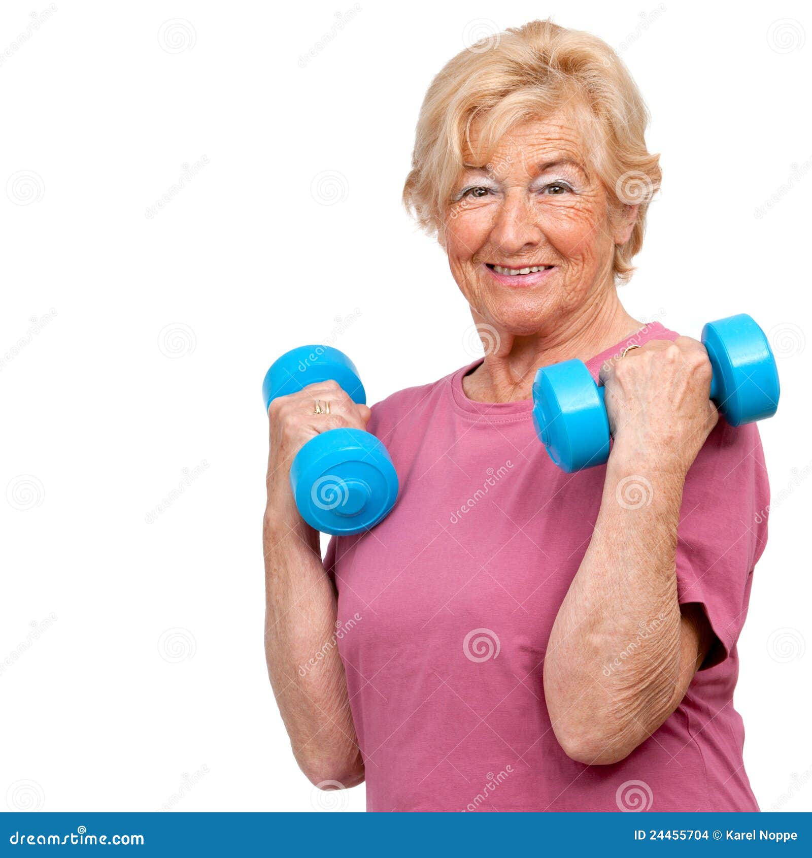 Senior Woman Doing Workout. Stock Photo - Image of seventies, athletic ...