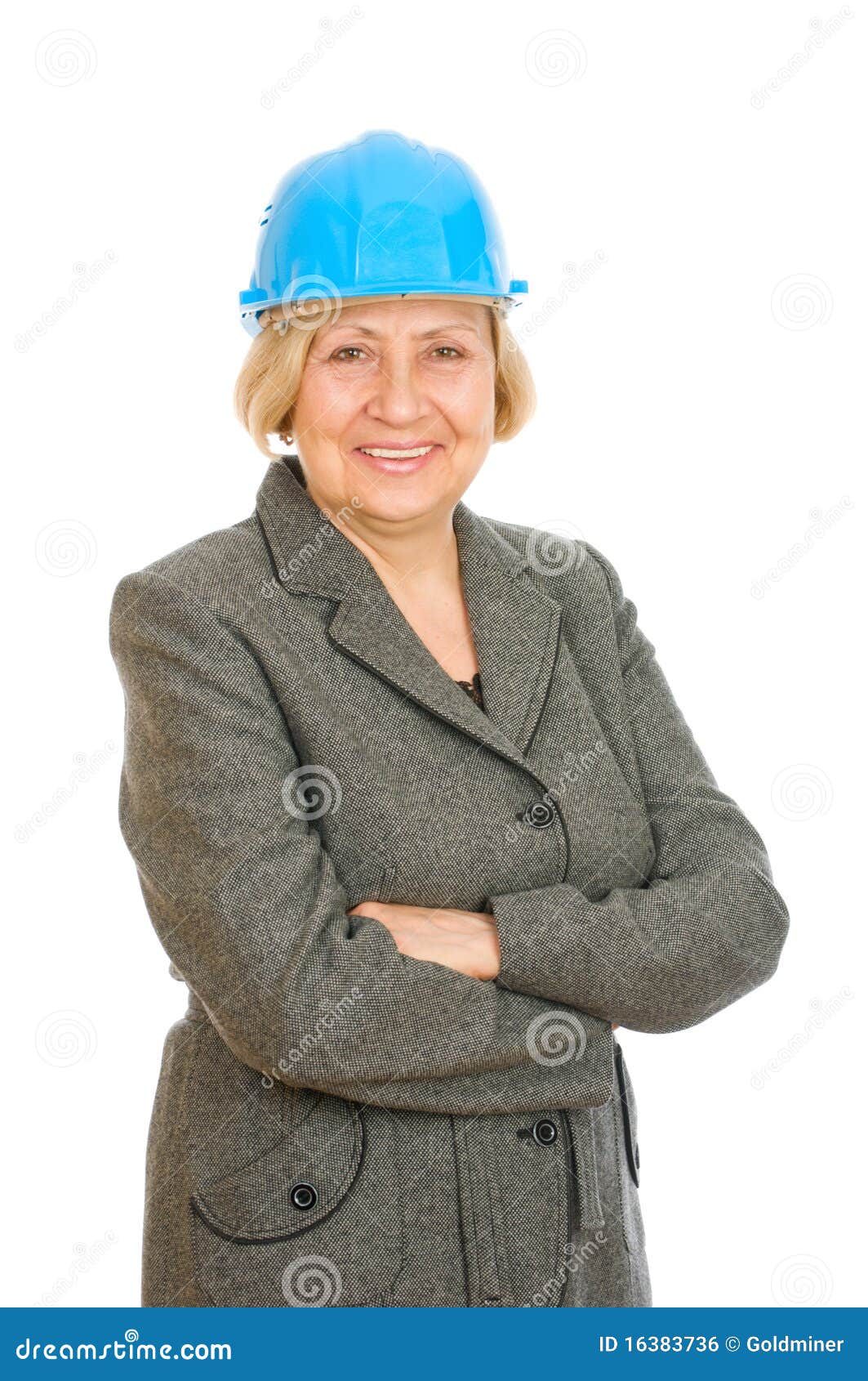 Senior woman engineer stock photo. Image of presentation - 16383736