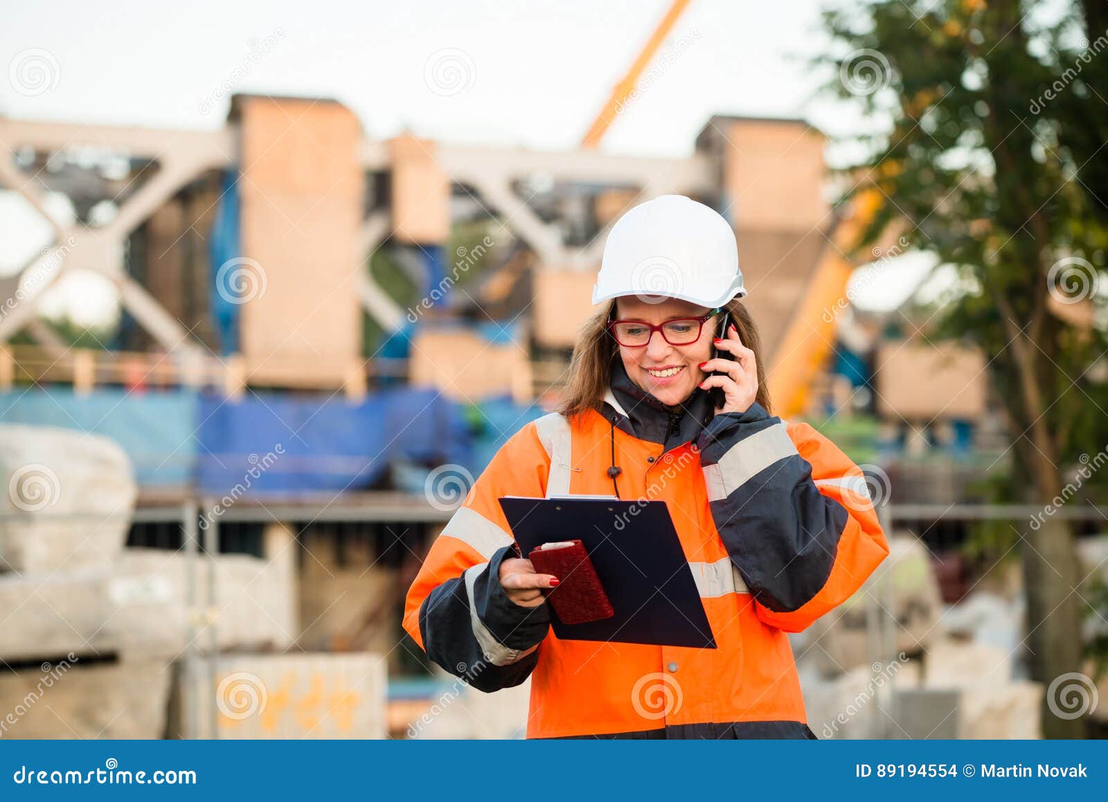 Senior Woman Engineer Working Stock Photo - Image of jacket, profession ...