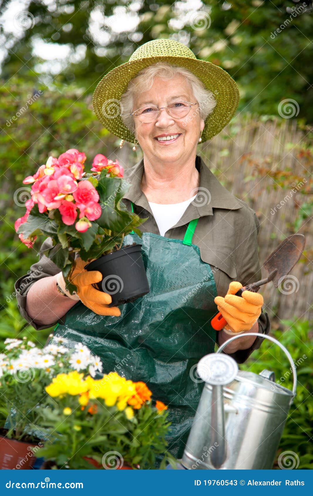 Senior woman gardening stock image. Image of active, lifestyle - 19760543
