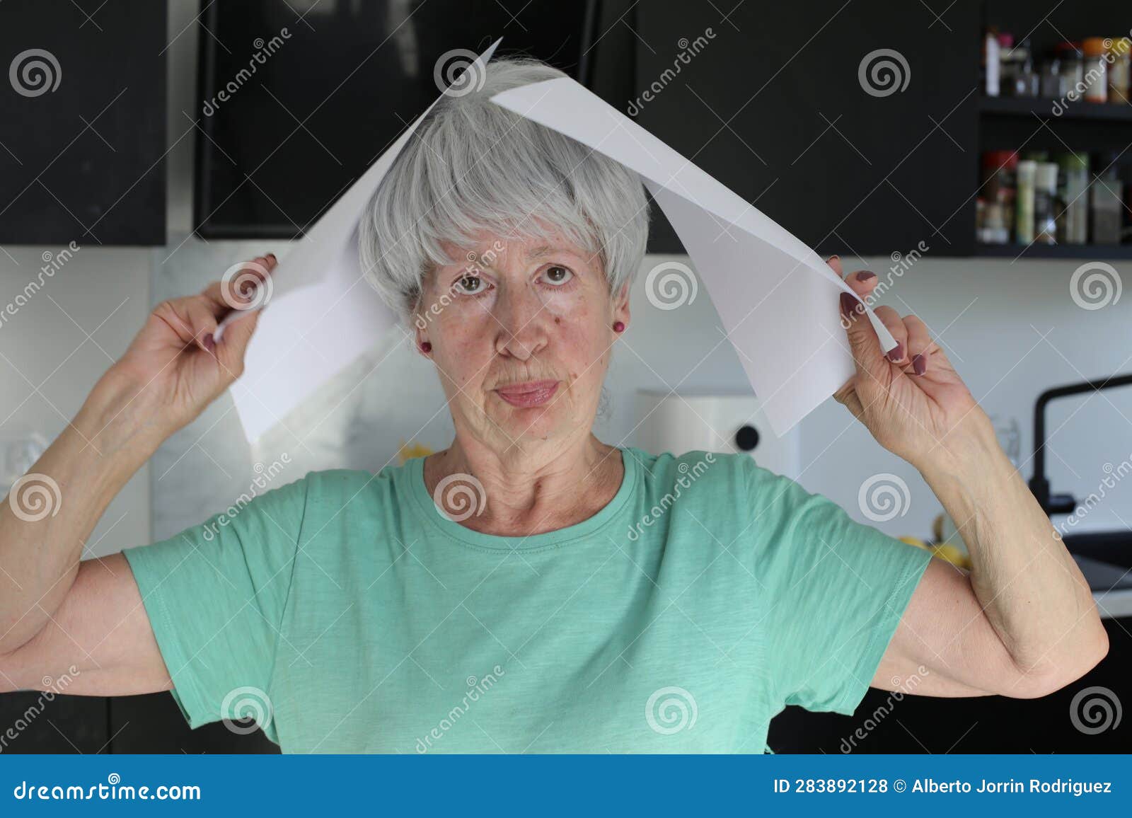 Senior Woman Getting Bad News Stock Photo - Image of distraught ...