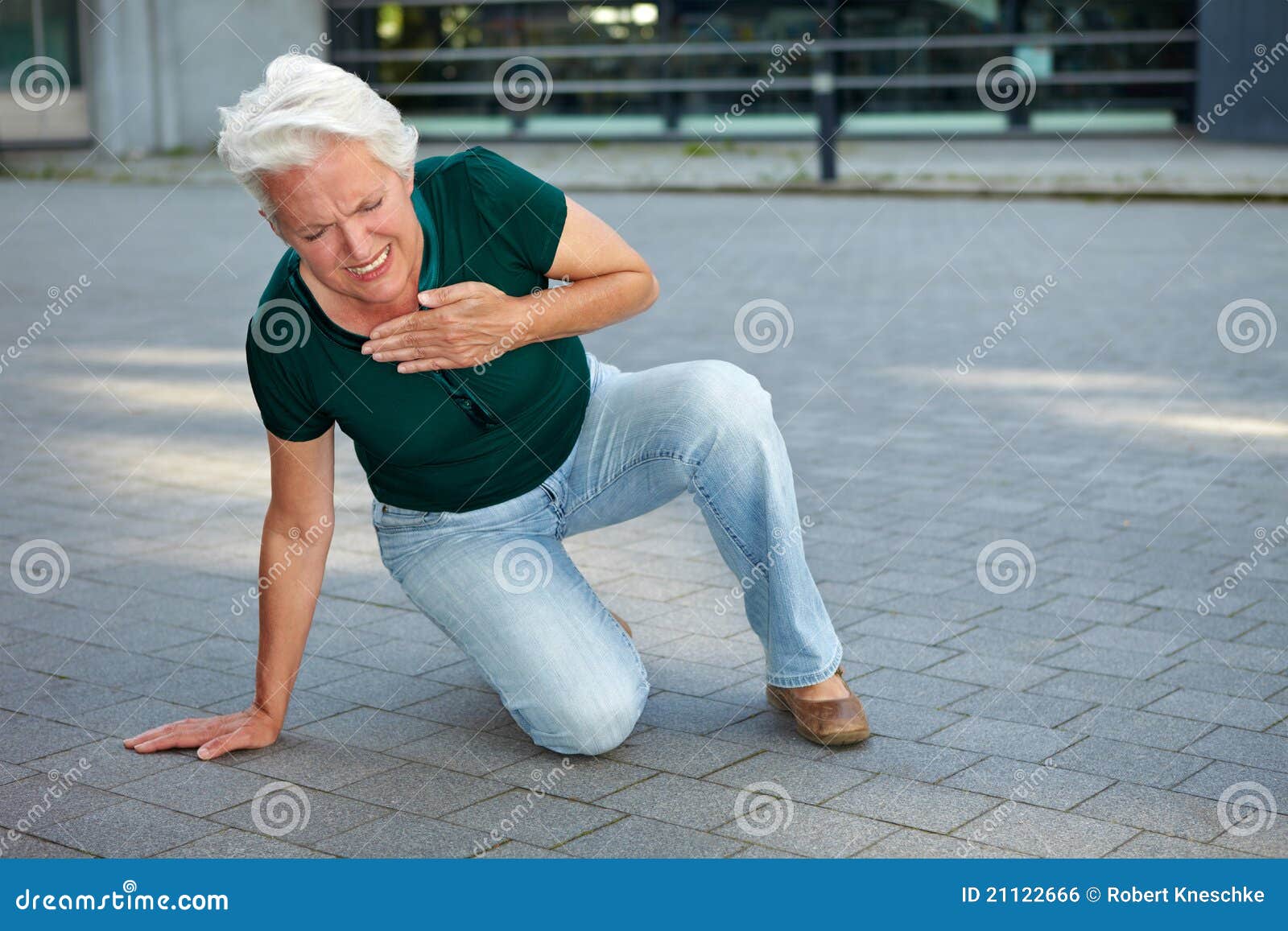 Senior Woman Getting Heart Attack Stock Photo - Image of citizen ...