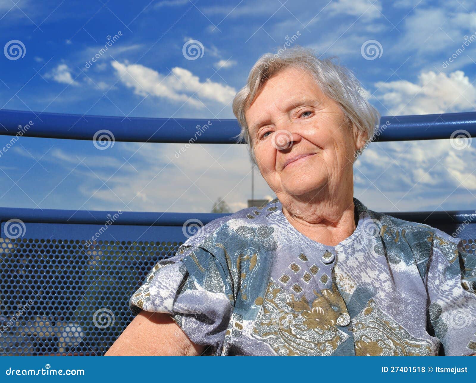 Senior Woman, Happy and Smilling. Stock Photo - Image of balcony, older ...