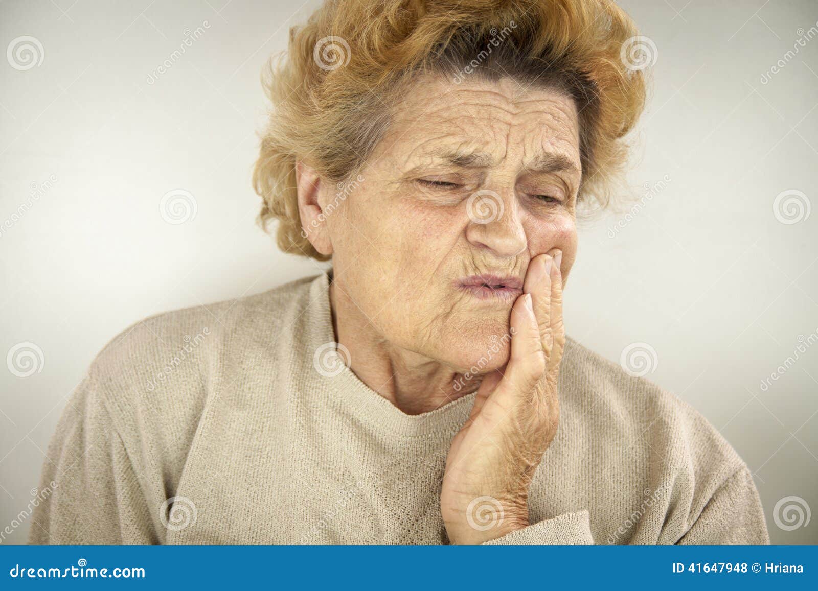 Senior Woman Having Teeth Ache Stock Photo - Image of dental, senior ...