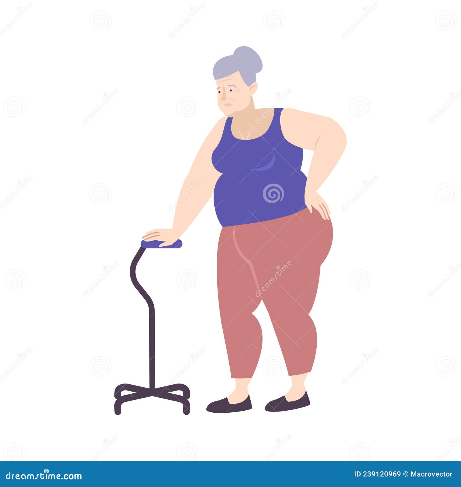 Senior Woman Icon stock vector. Illustration of aging - 239120969