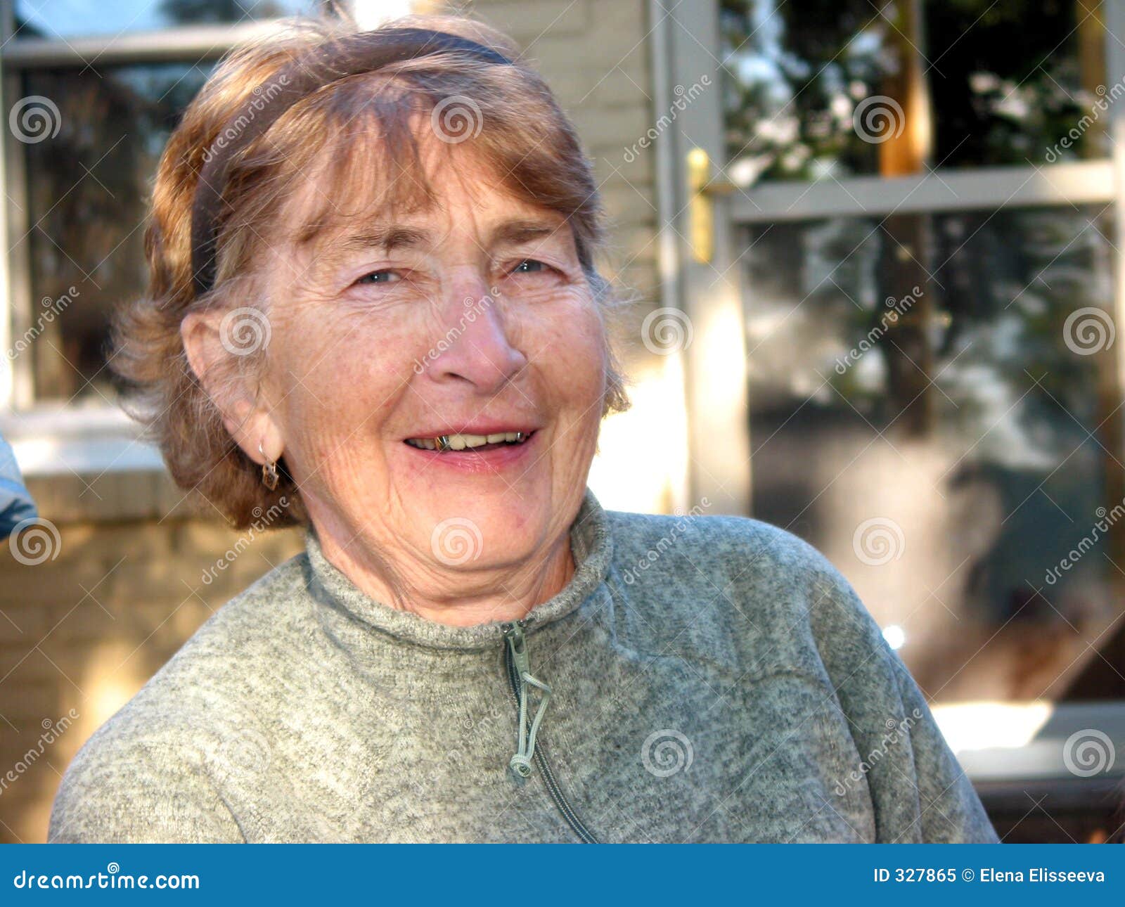 Senior woman laughing stock image. Image of outdoor, face - 327865