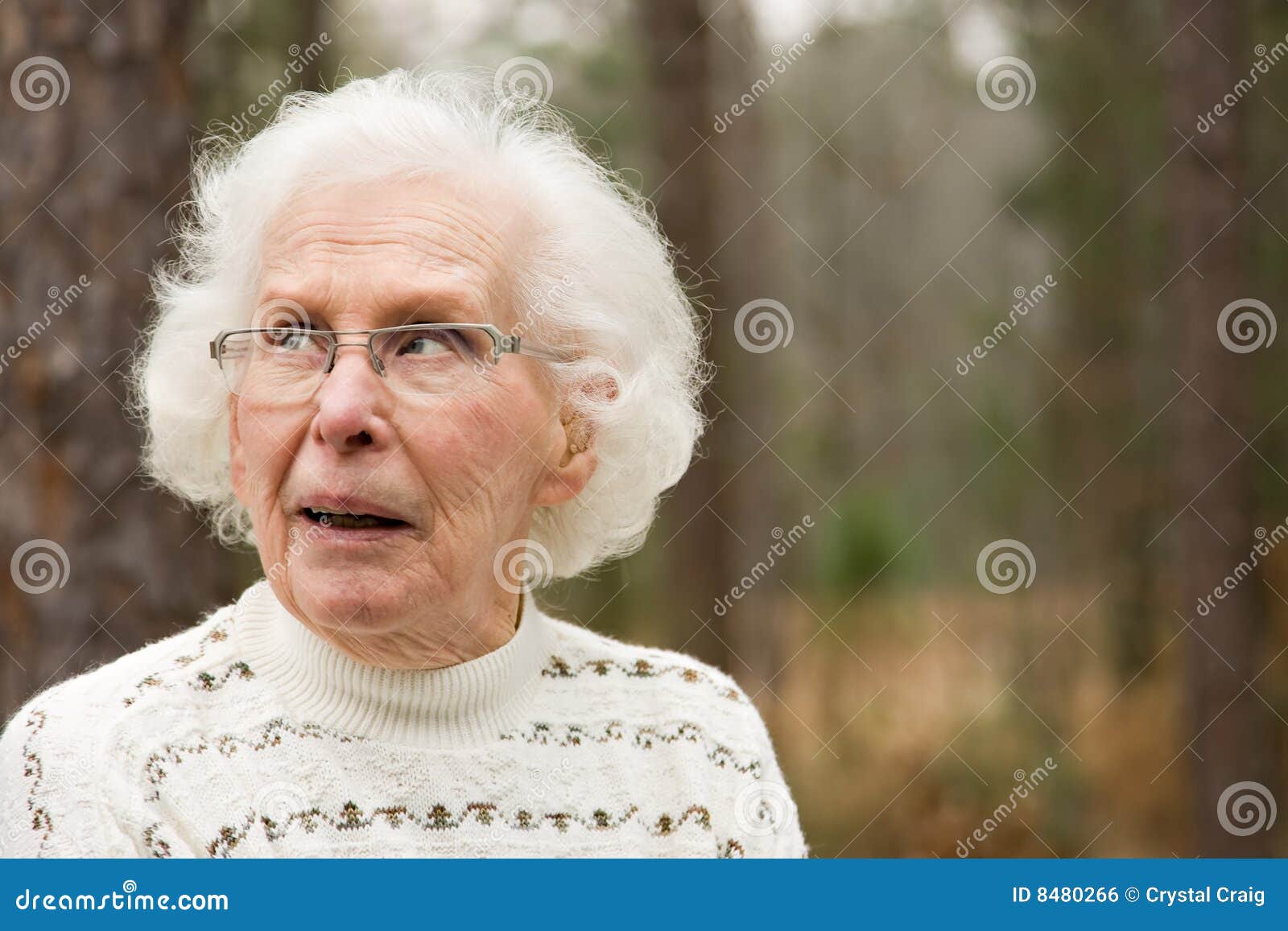 Senior Woman Looking Skeptical Stock Photo - Image of attractive ...