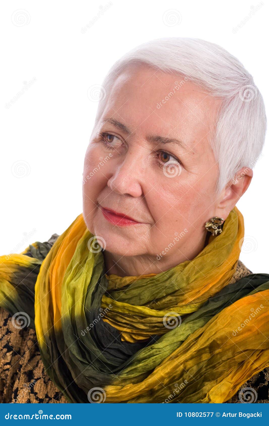 Senior Woman Portrait stock image. Image of peaceful - 10802577