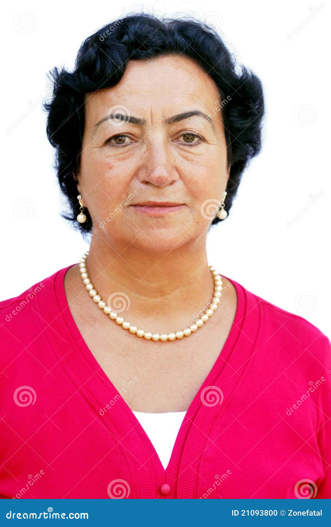 Senior Woman Portrait stock photo. Image of mature, attractive - 21093800