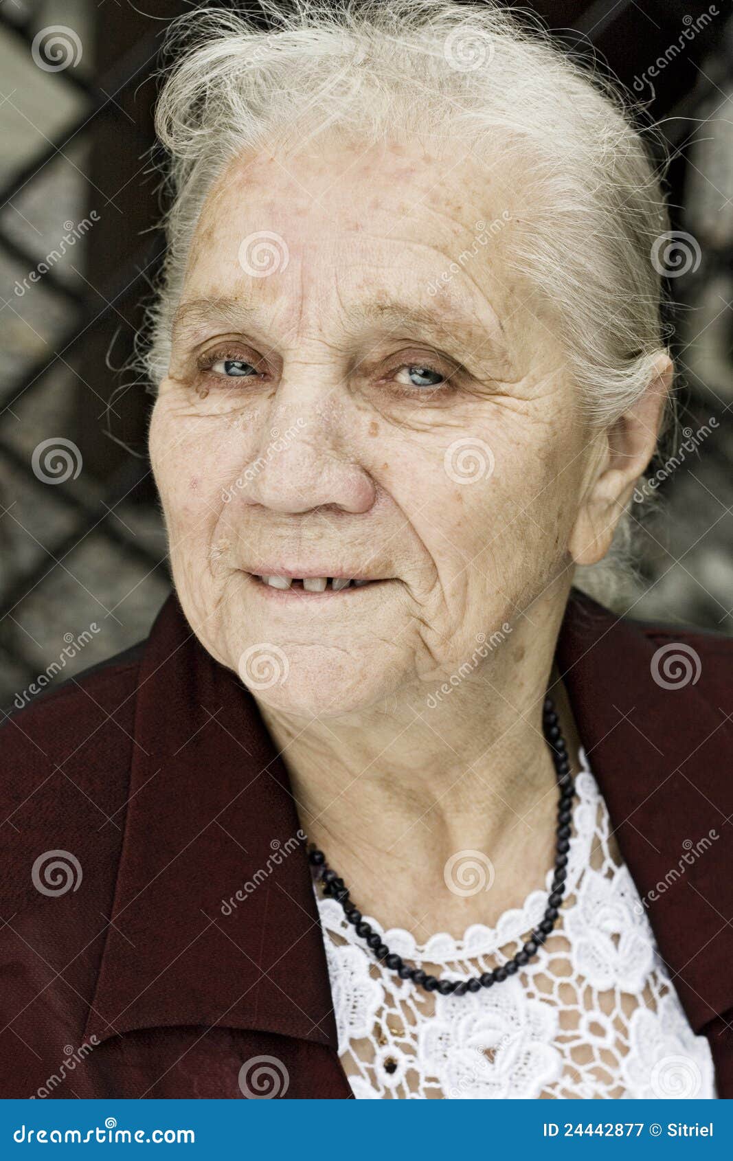 Senior woman portrait stock image. Image of woman, people - 24442877