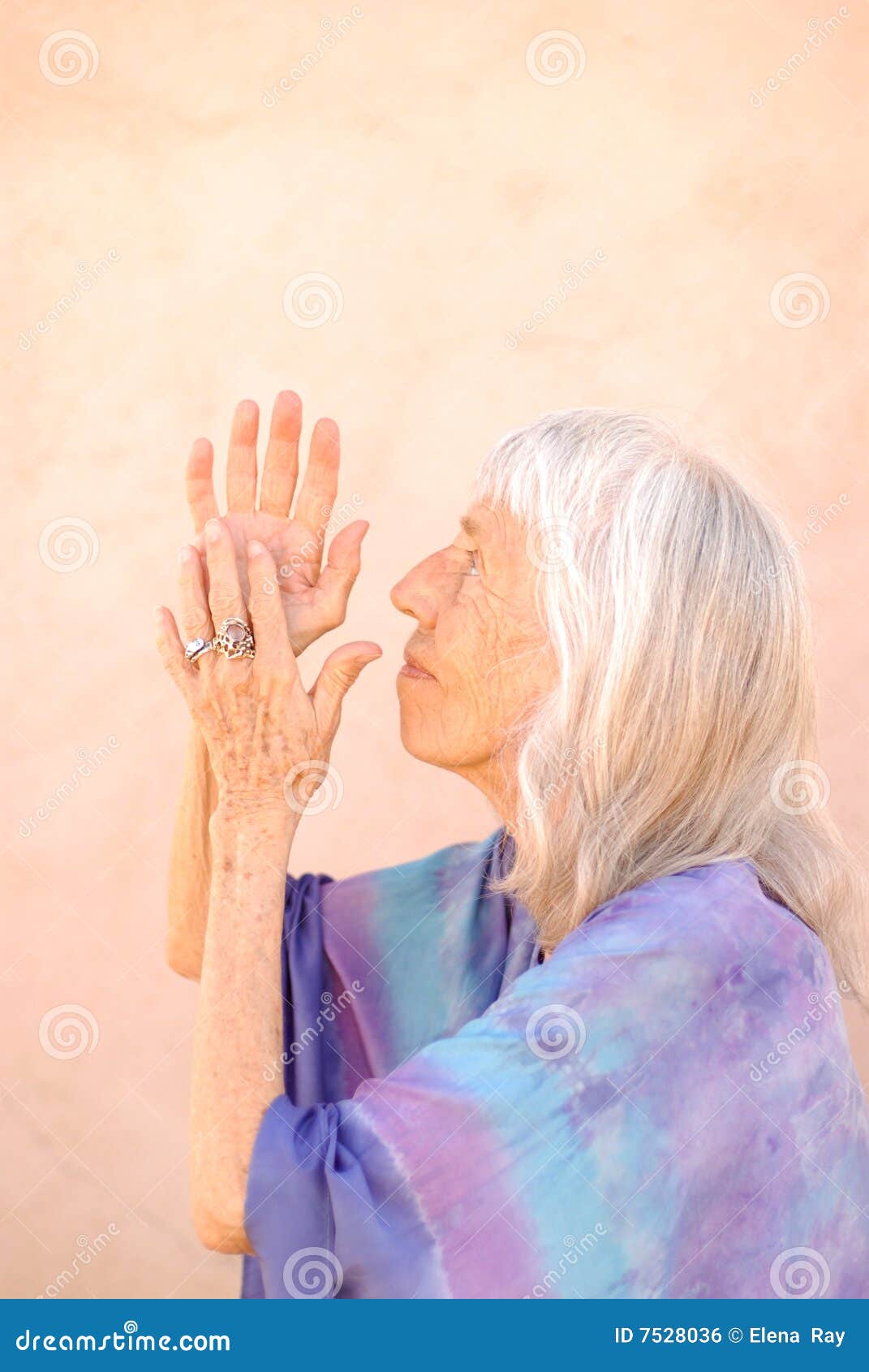 Senior Woman Prayer stock photo. Image of hippy, fitness - 7528036
