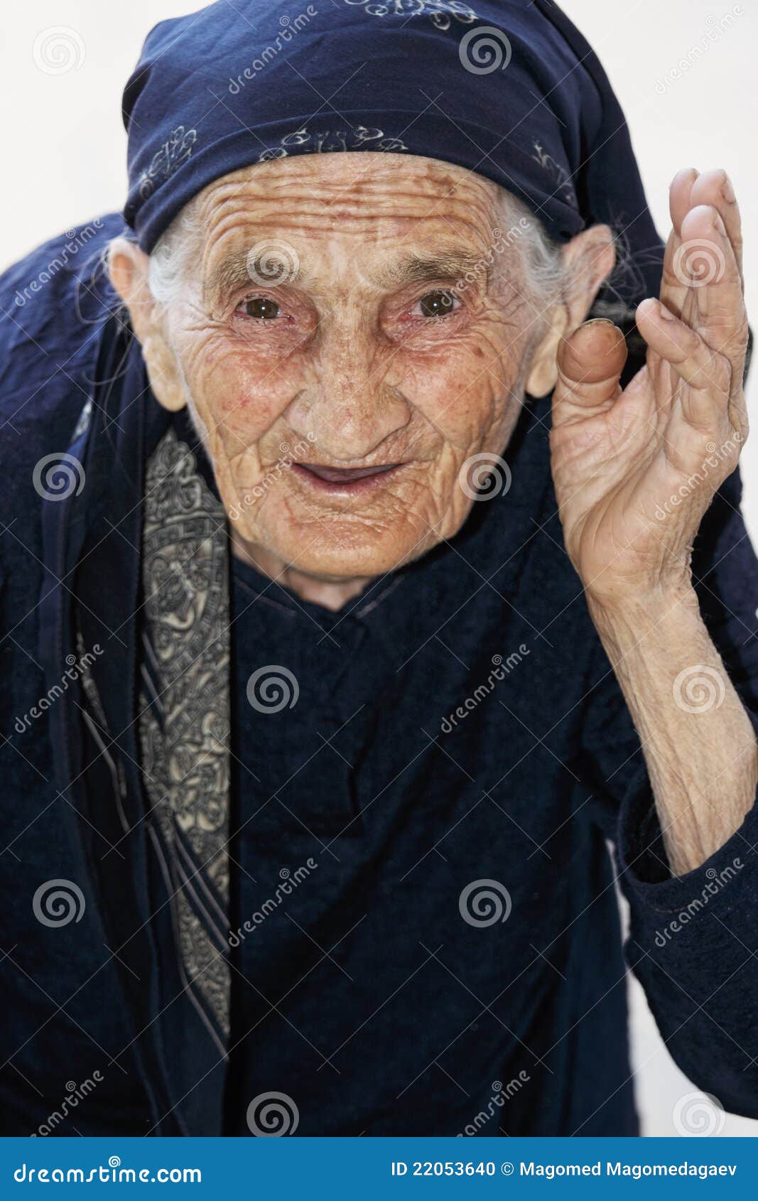 Senior woman raising hand stock photo. Image of people - 22053640