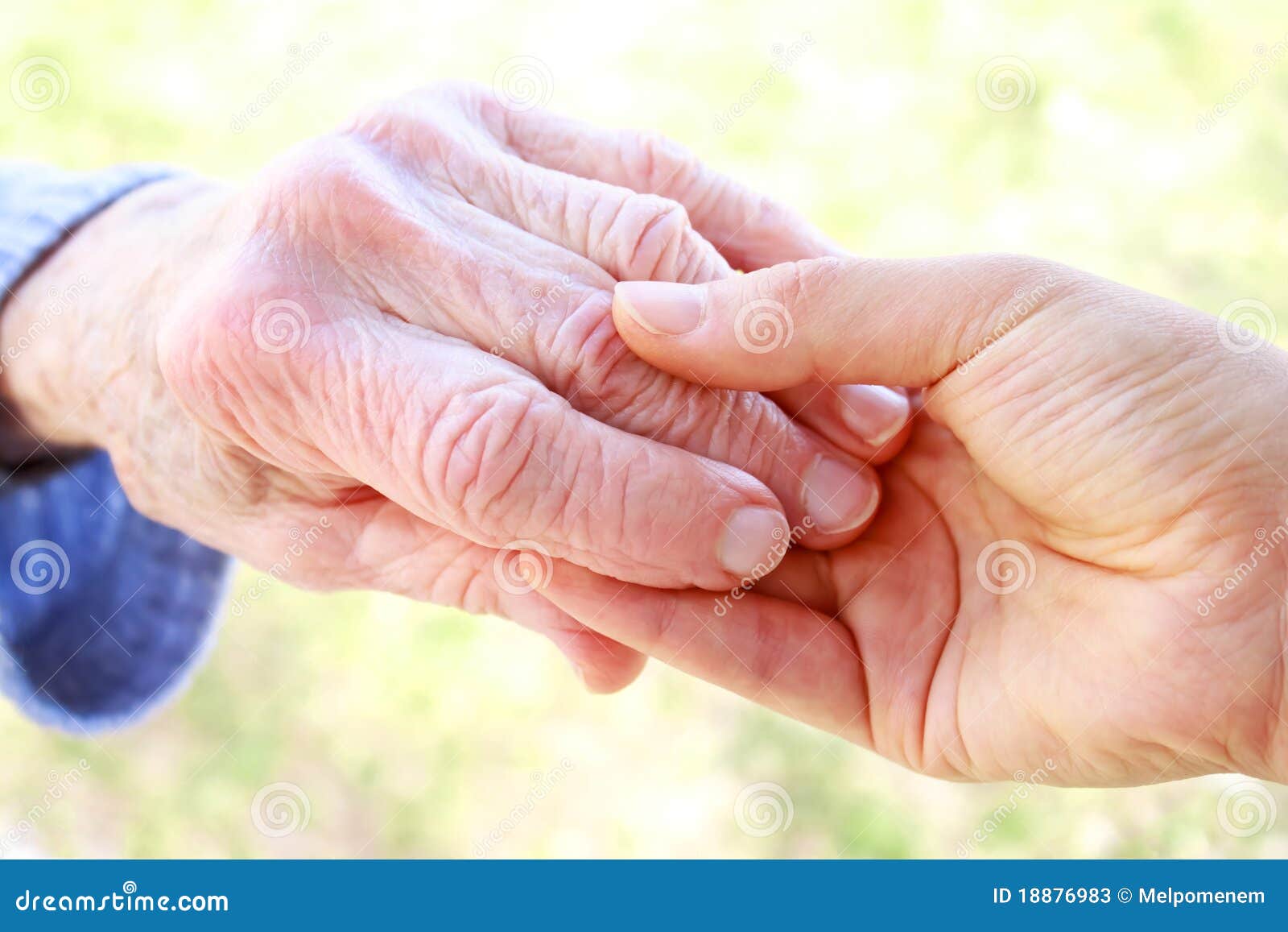 Senior Woman S Hand and Helping Hand Stock Image - Image of plus ...