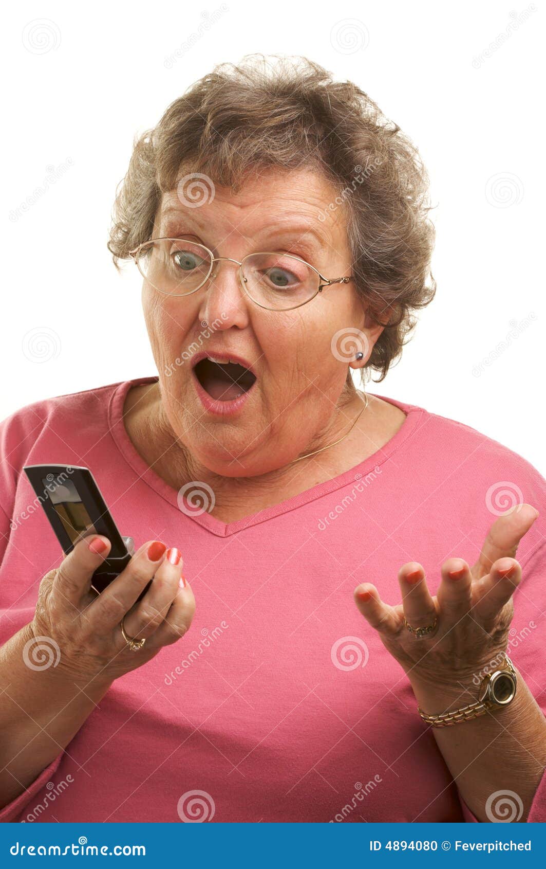 Senior Woman Texting on Cell P Stock Photo - Image of grandma ...
