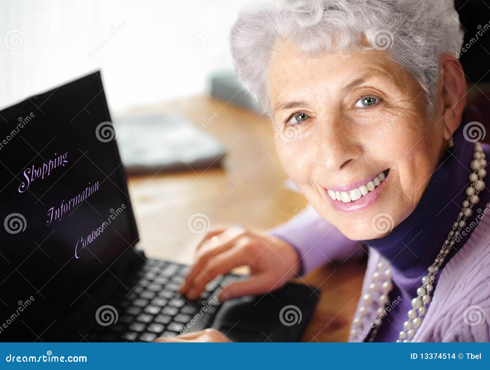 Senior Woman Typing on Laptop Stock Photo - Image of active, laptop ...