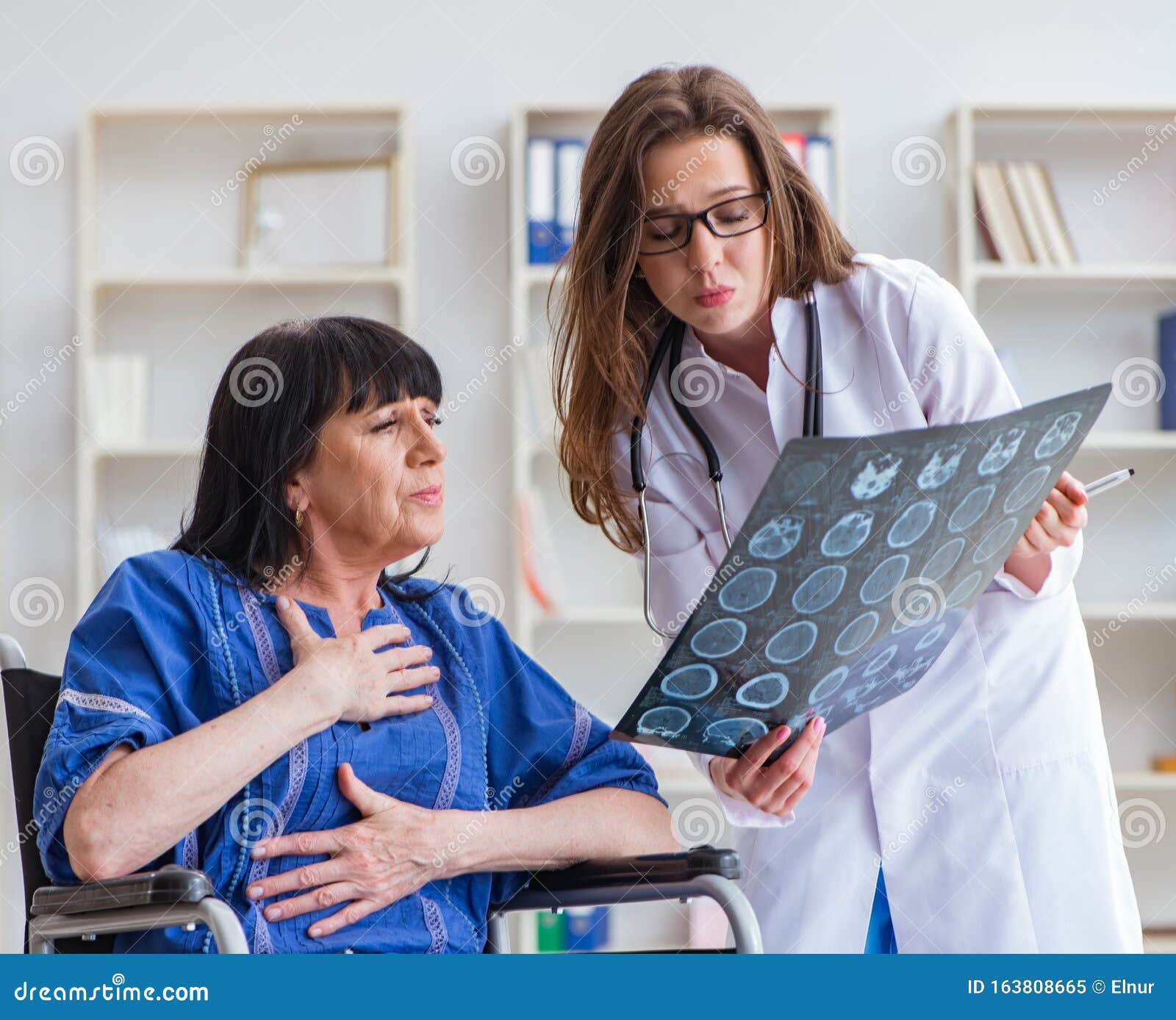 Senior Woman Visiting Doctor for Regular Check-up Stock Image - Image ...