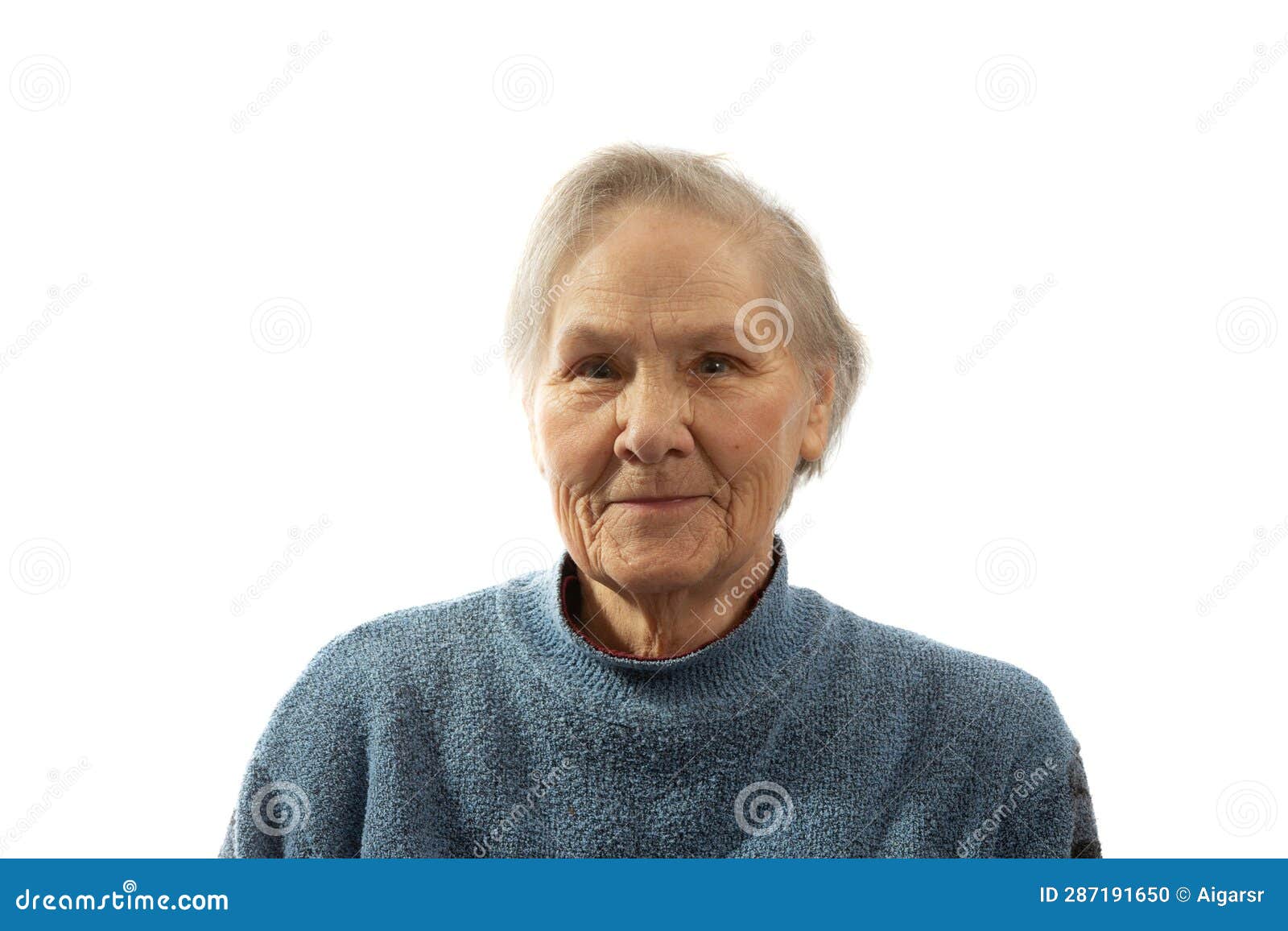 Senior Woman on White Background Stock Photo - Image of caucasian ...