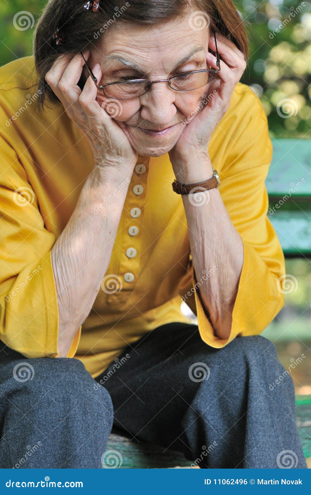 Senior woman worried stock photo. Image of lady, expression - 11062496