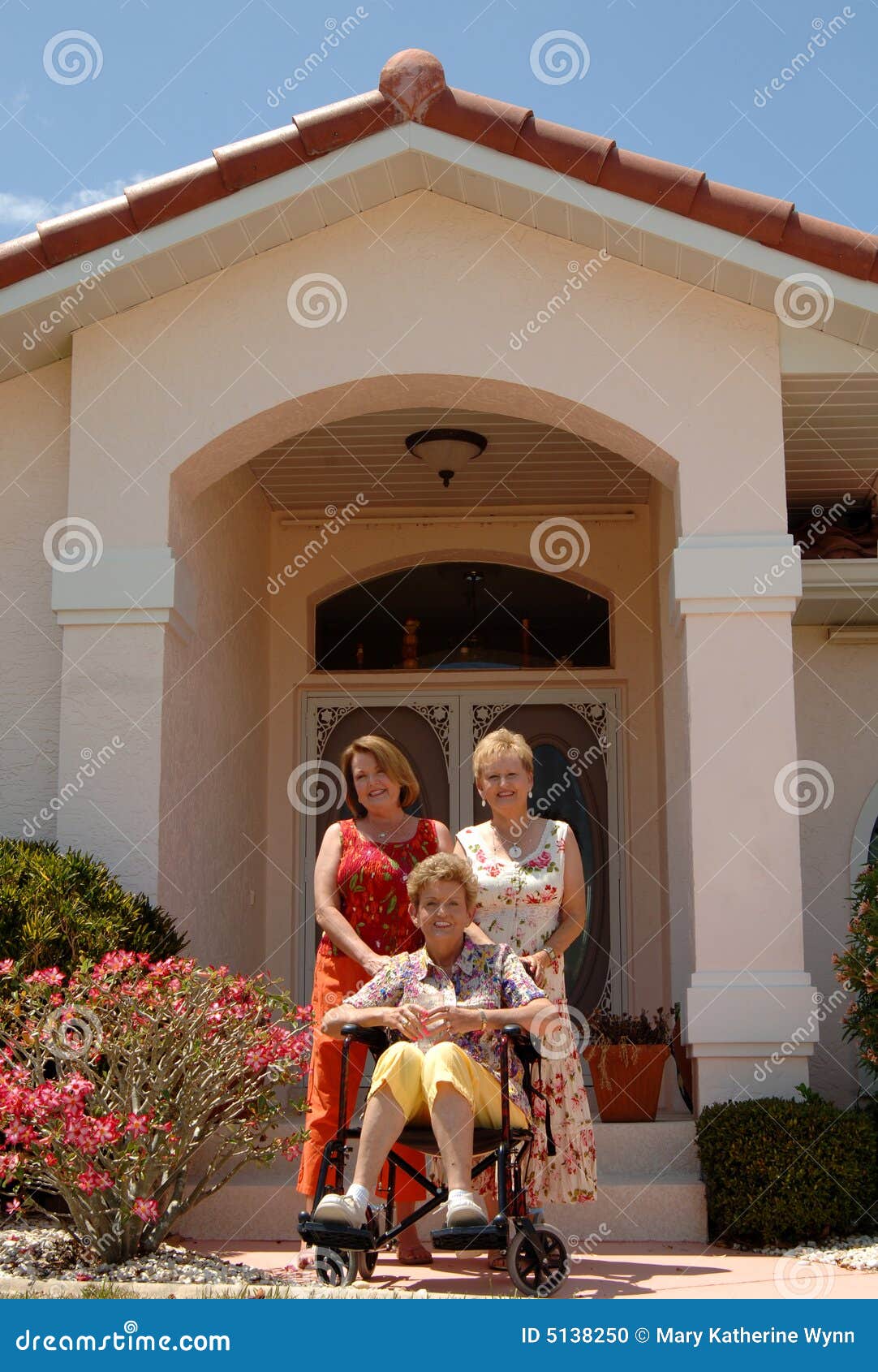 Senior Women in Front of Home Stock Photo - Image of chair, boomers ...