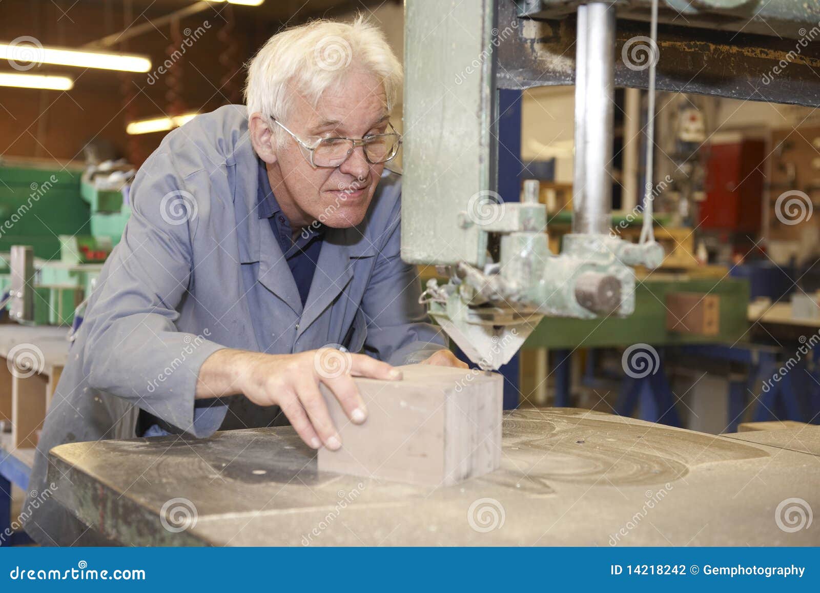 Senior worker stock photo. Image of vocation, workshop - 14218242