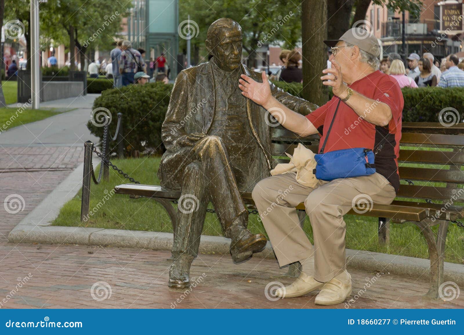 Seniors conversation stock image. Image of boston, long - 18660277