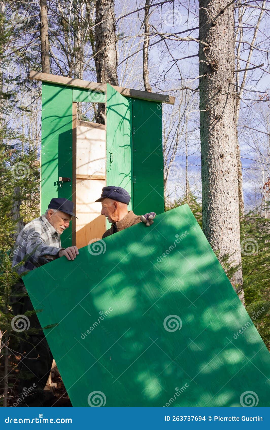 Hunter Cabin.Shooting Tower Royalty-Free Stock Image | CartoonDealer ...