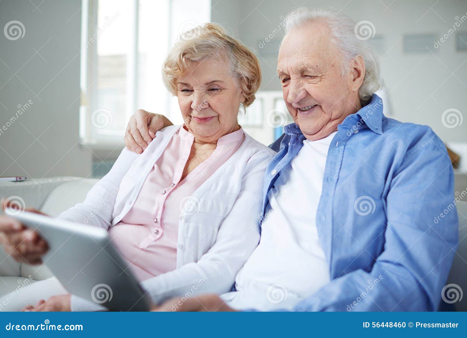 Seniors networking stock photo. Image of connectivity - 56448460