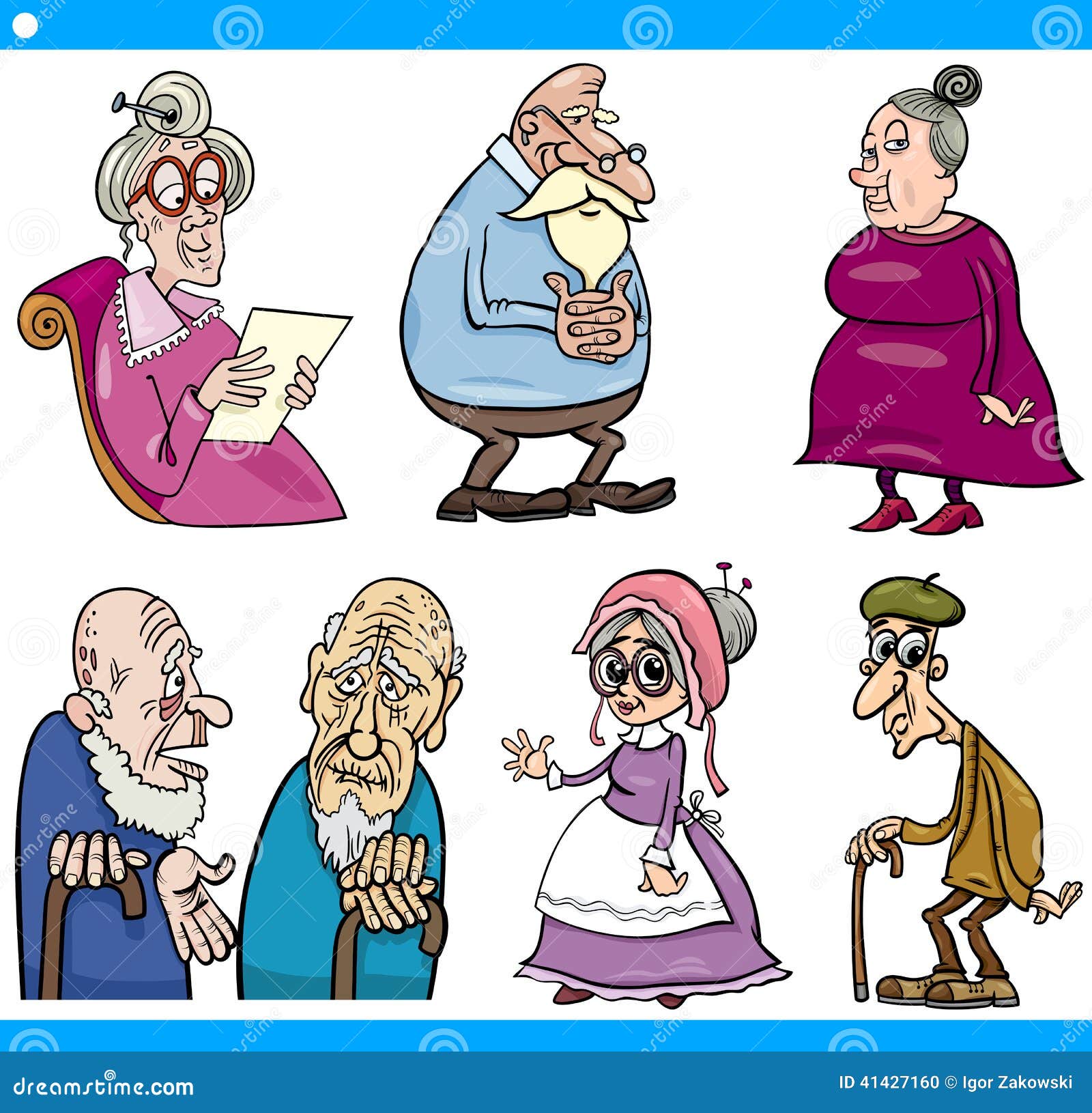 Seniors People Set Cartoon Illustration Stock Vector - Illustration of ... Seniors People Set Cartoon Illustration Stock Vector - Illustration of ...