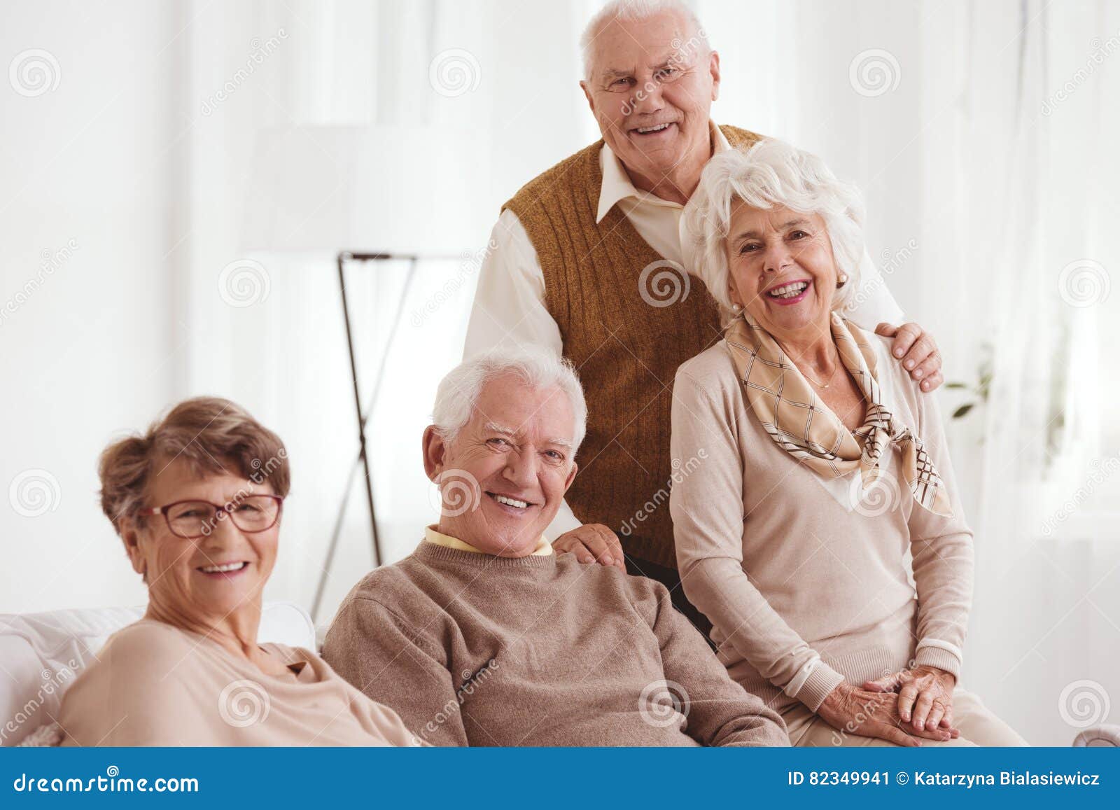 Seniors with Positive Attitude Stock Image - Image of people, friends ...