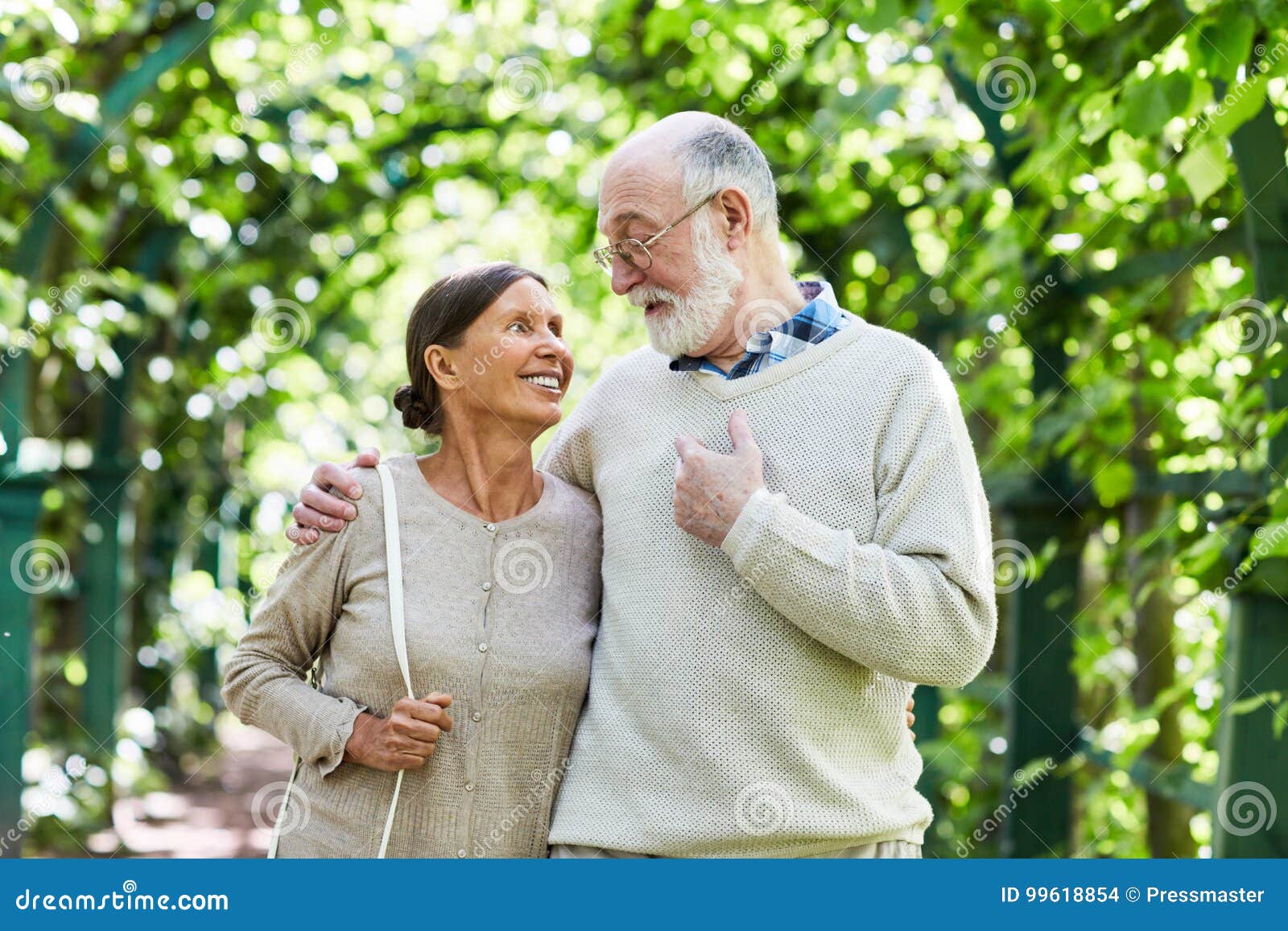 Seniors at walk stock photo. Image of senior, walking - 99618854