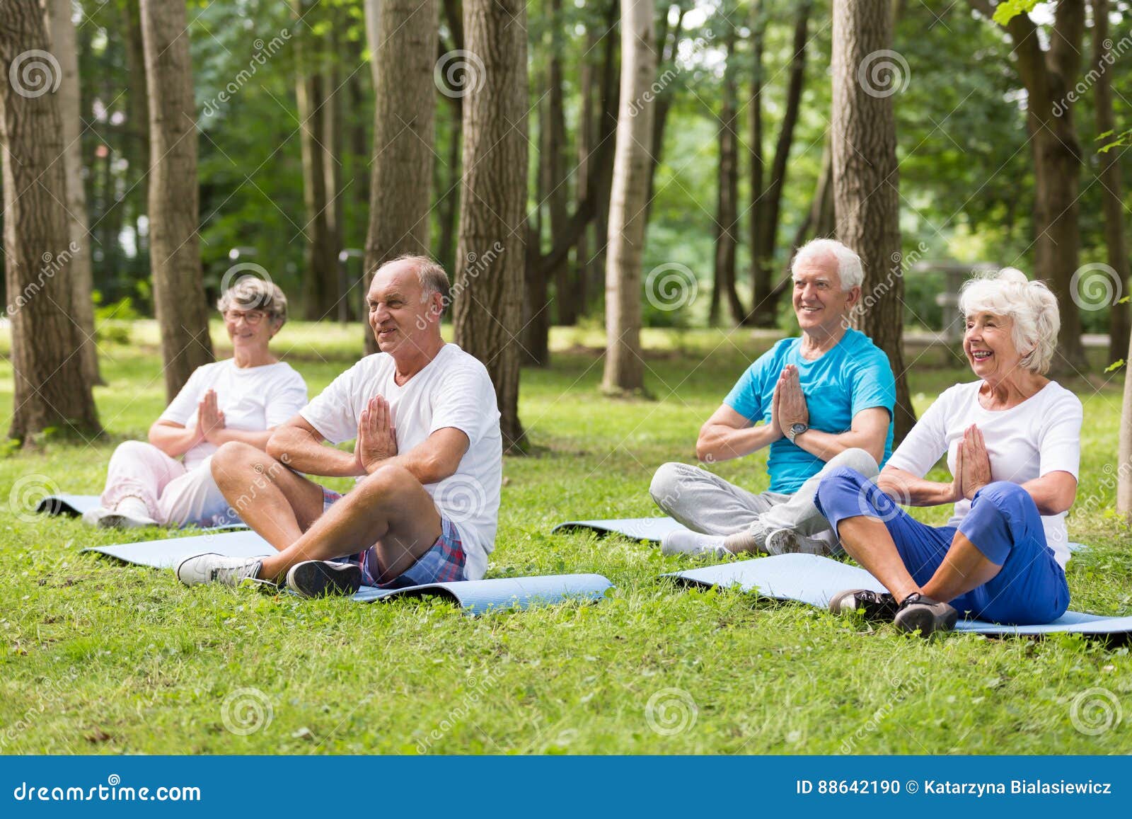 Seniors Working Out in a Park Stock Photo - Image of yoga, elderly ... Seniors Working Out in a Park Stock Photo - Image of yoga, elderly ...